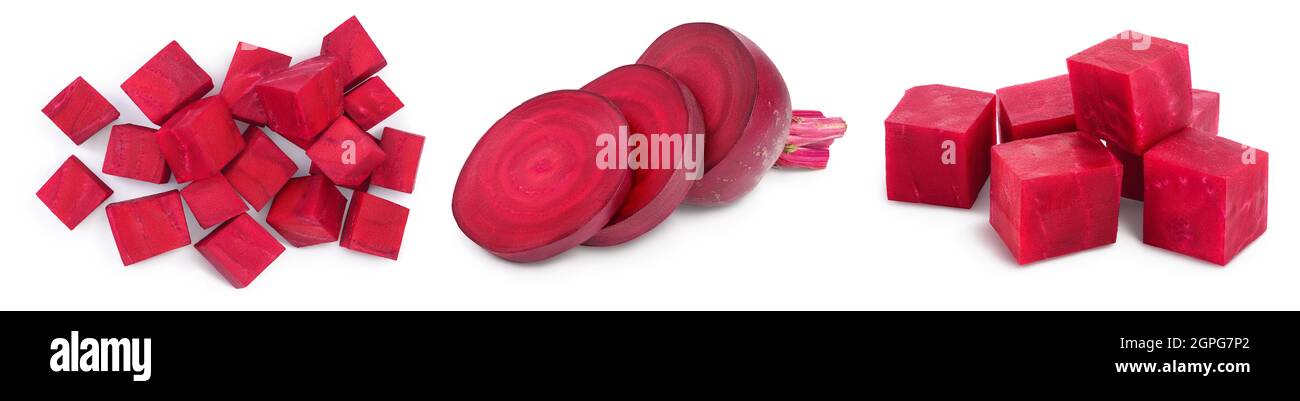 beetroot isolated on white background with full depth of field. Top ...