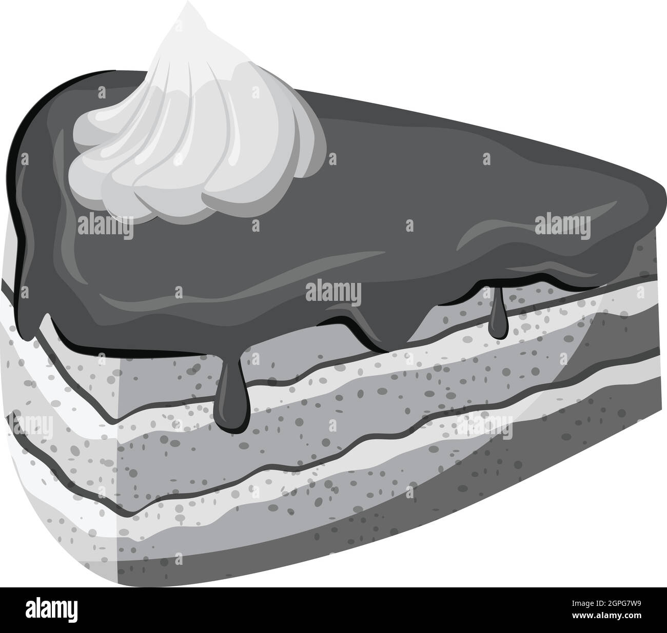 Monochrome cake bakery icon Cut Out Stock Images & Pictures - Alamy