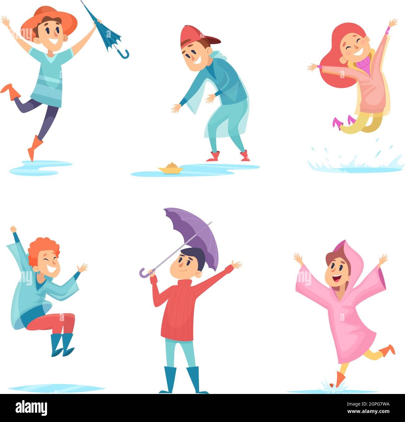 Jump wet child Stock Vector Images - Alamy