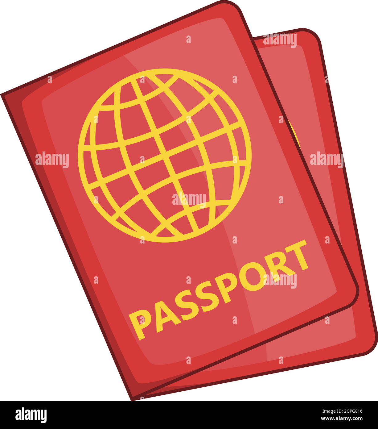 Passport icon, cartoon style Stock Vector Image & Art - Alamy