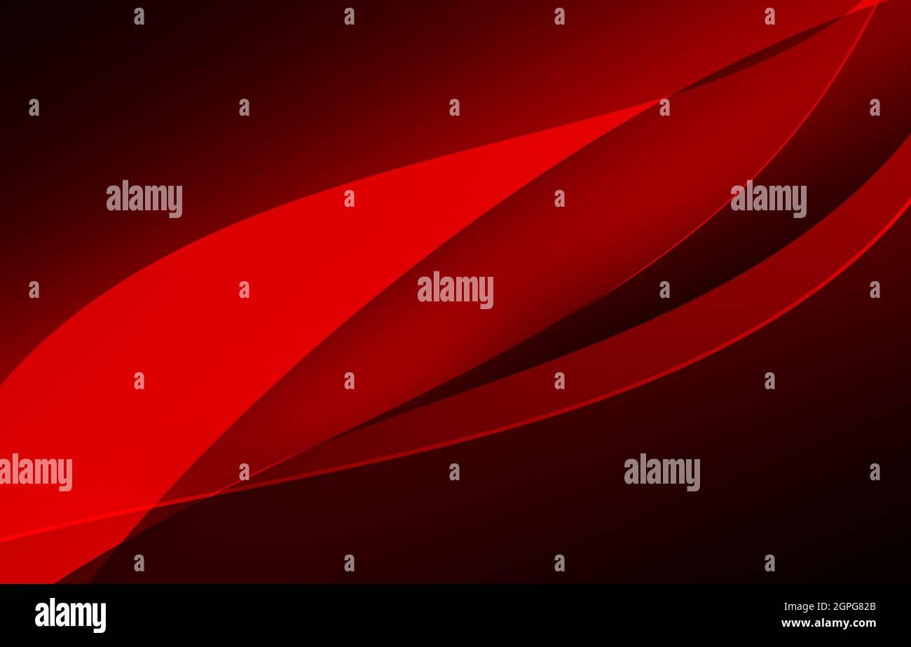 Modern Red Abstract Background with Random elegant shapes and glowing ...