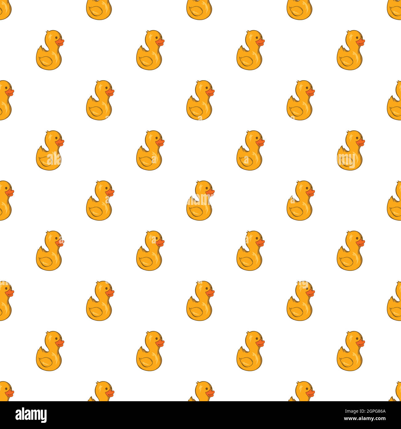 Rubber duck pattern, cartoon style Stock Vector Image & Art - Alamy