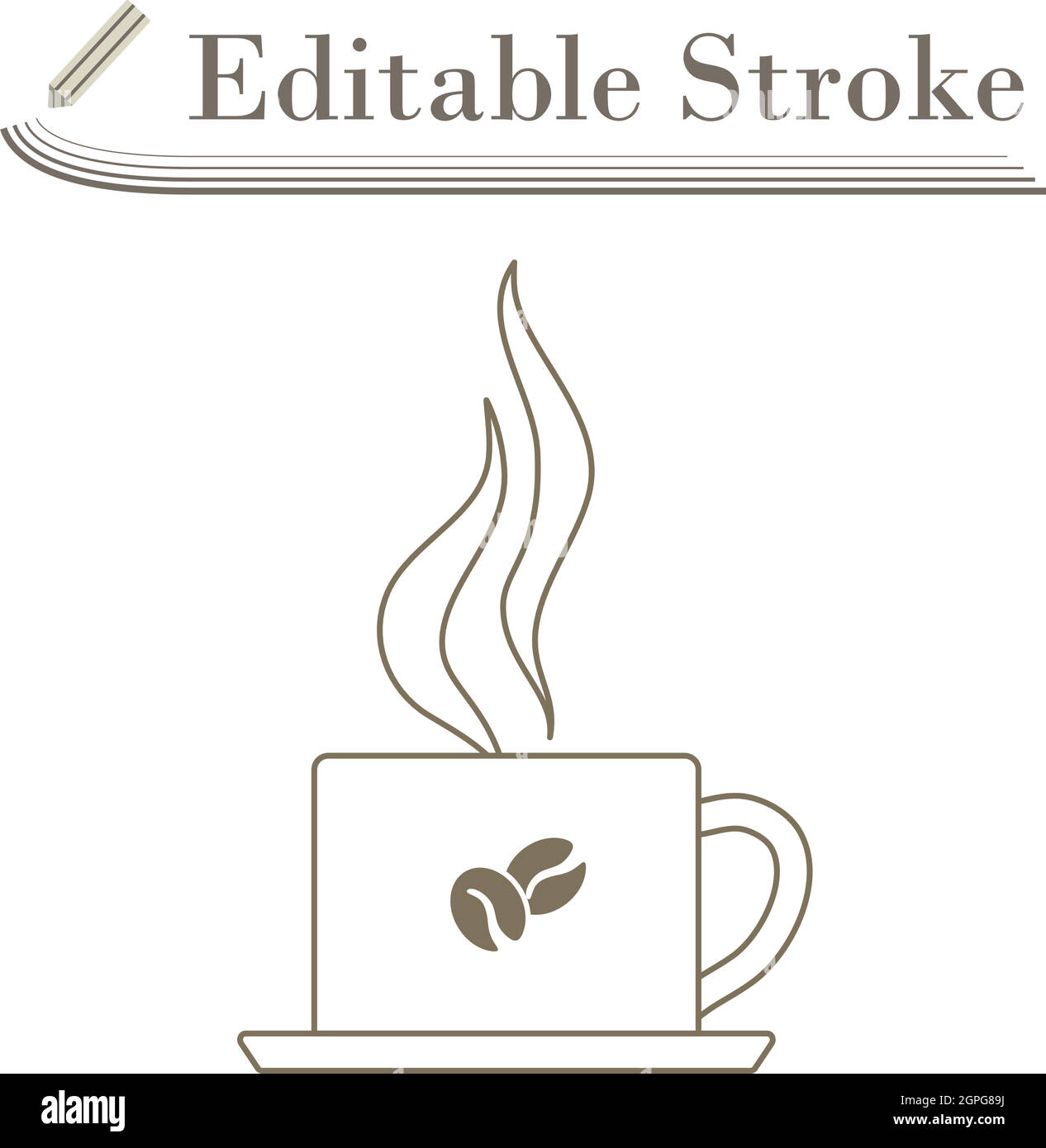Smoking Cofee Cup Icon Stock Vector Image & Art - Alamy