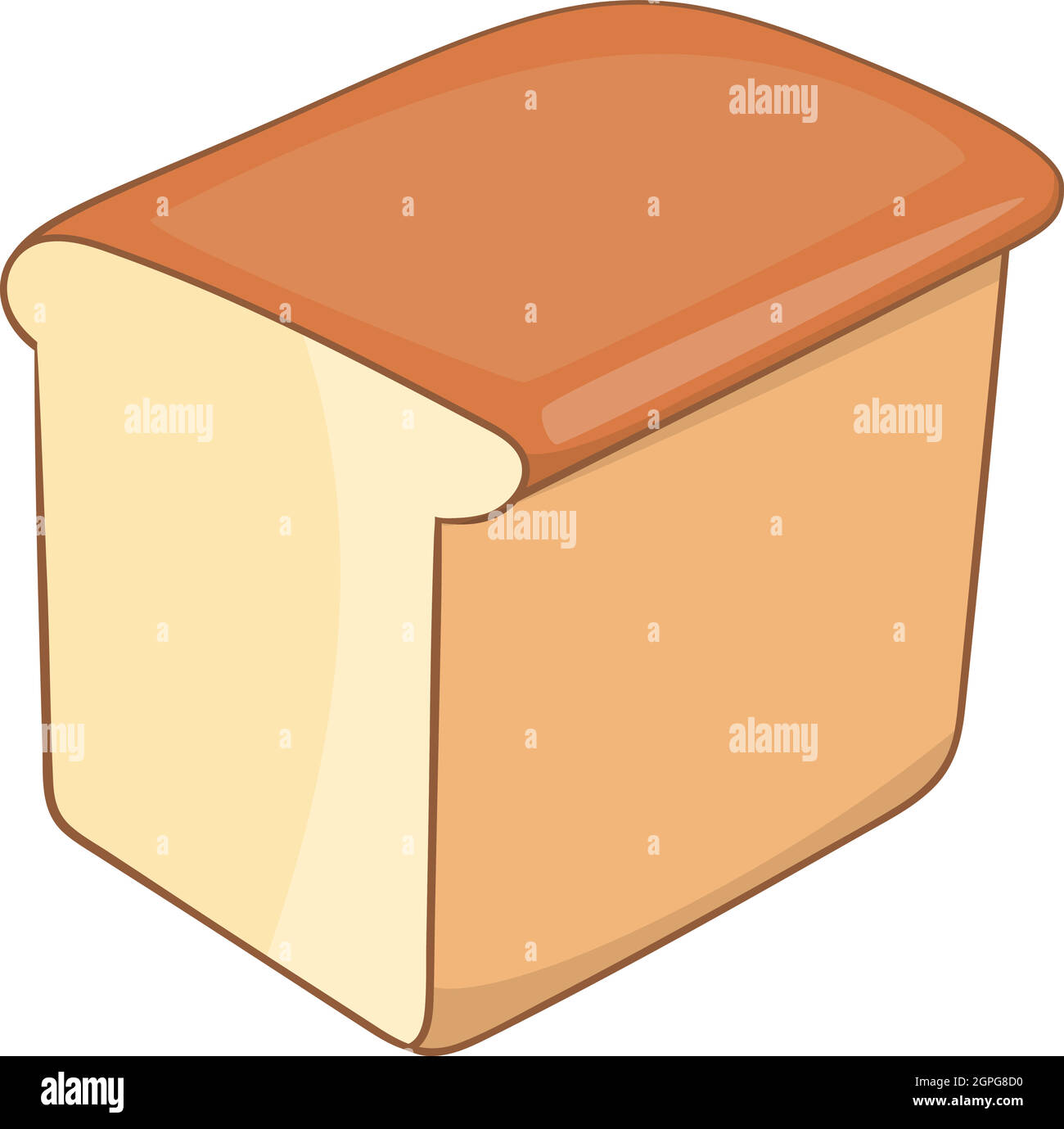 Bun bakery icon cartoon Cut Out Stock Images & Pictures - Alamy