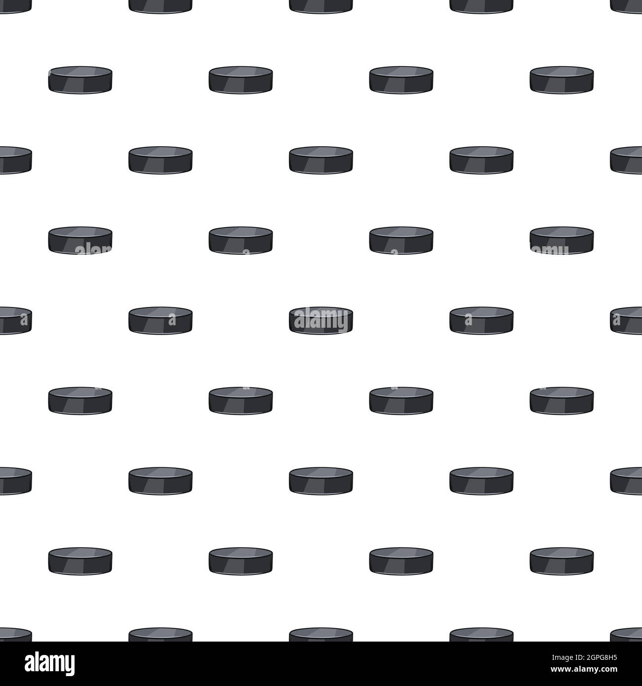 Hockey puck pattern, cartoon style Stock Vector Image & Art - Alamy