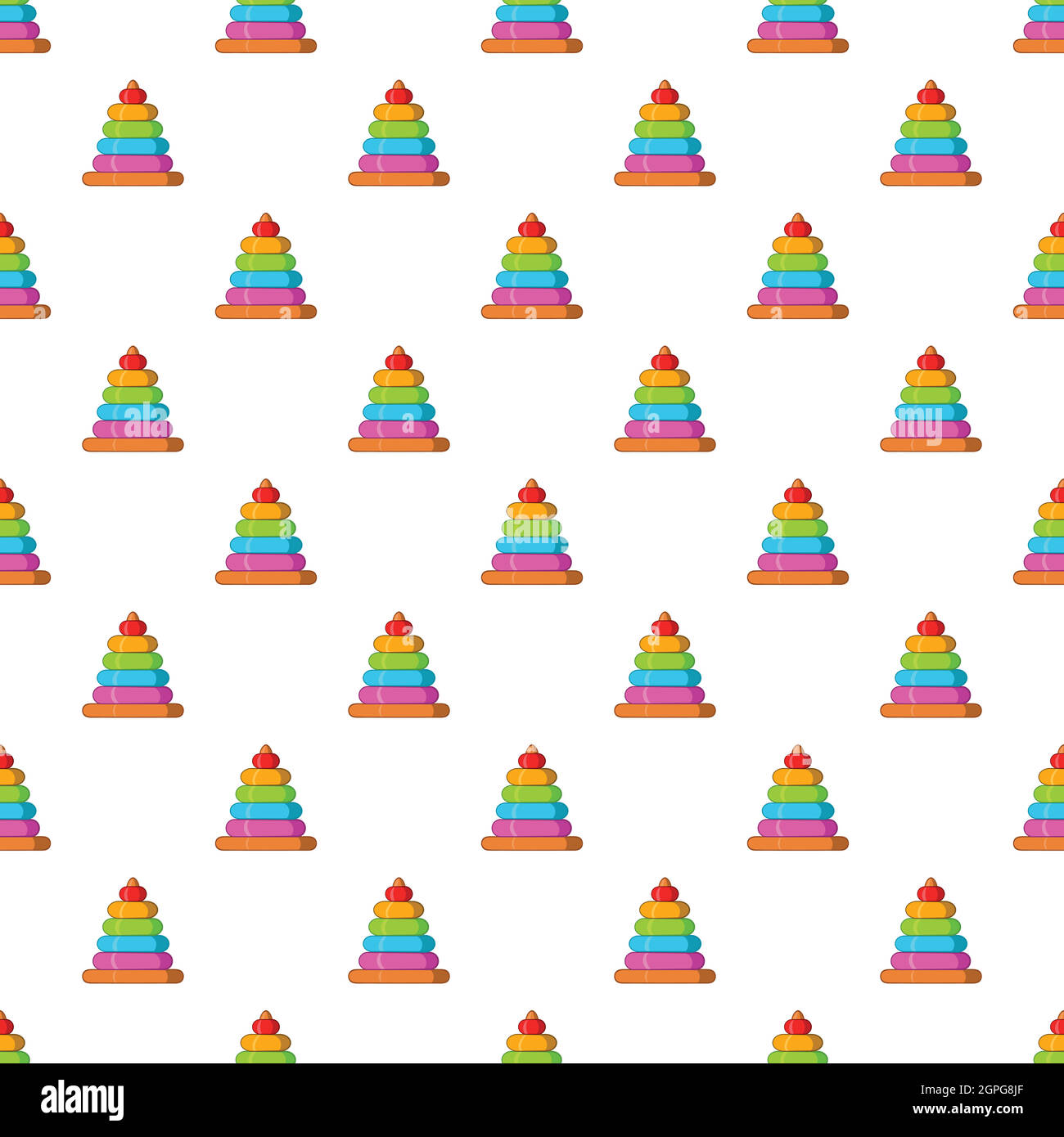 Childrens pyramid pattern, cartoon style Stock Vector Image & Art - Alamy