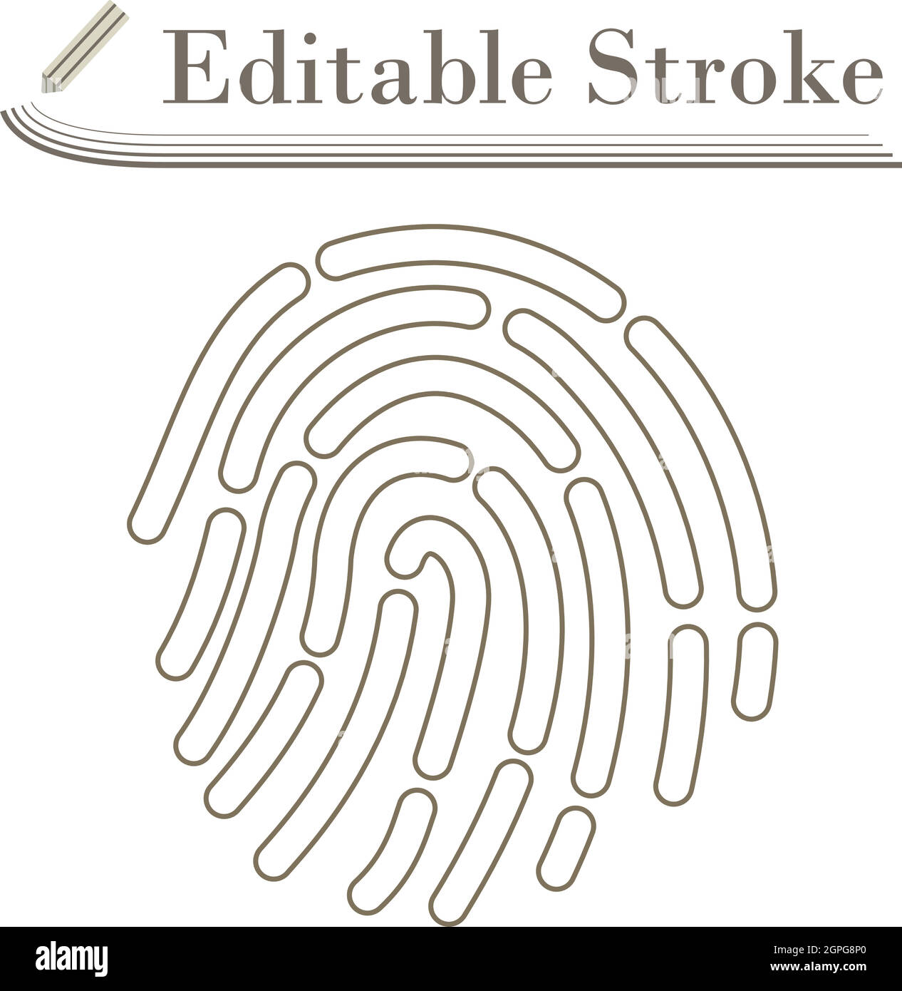 Fingerprint drawing hi-res stock photography and images - Alamy