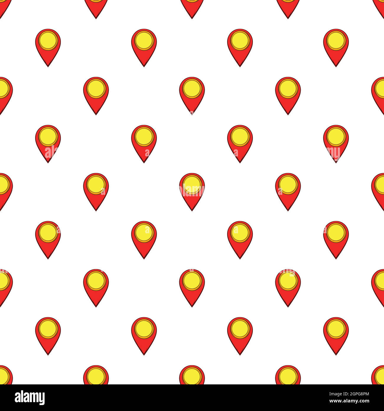 GPS pattern, cartoon style Stock Vector Image & Art - Alamy