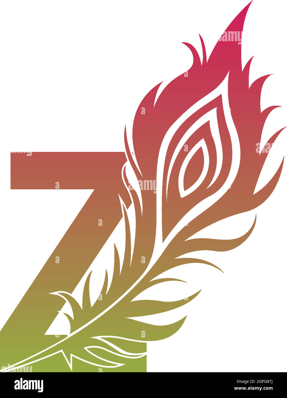 Letter Z with feather logo icon design vector Stock Vector Image & Art ...