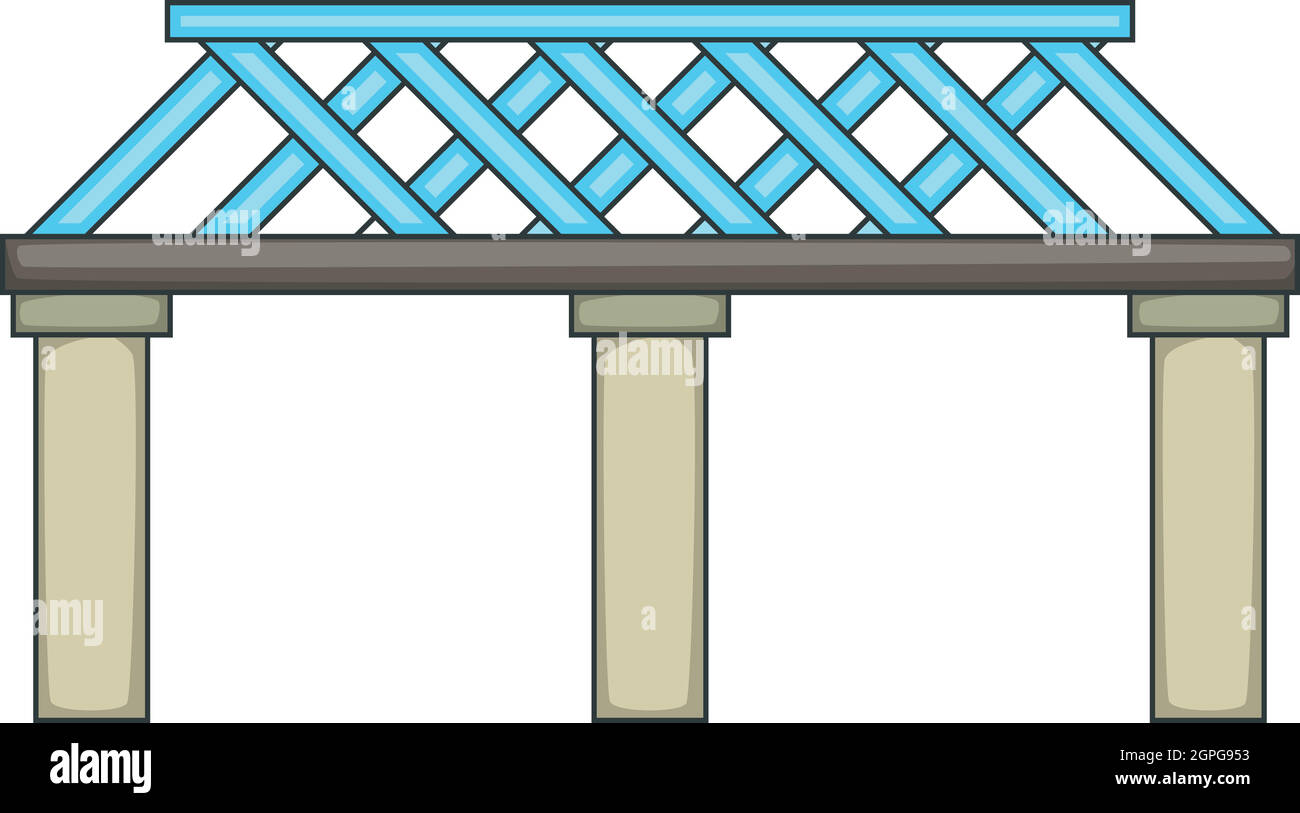Railroad bridge icon, cartoon style Stock Vector Image & Art - Alamy