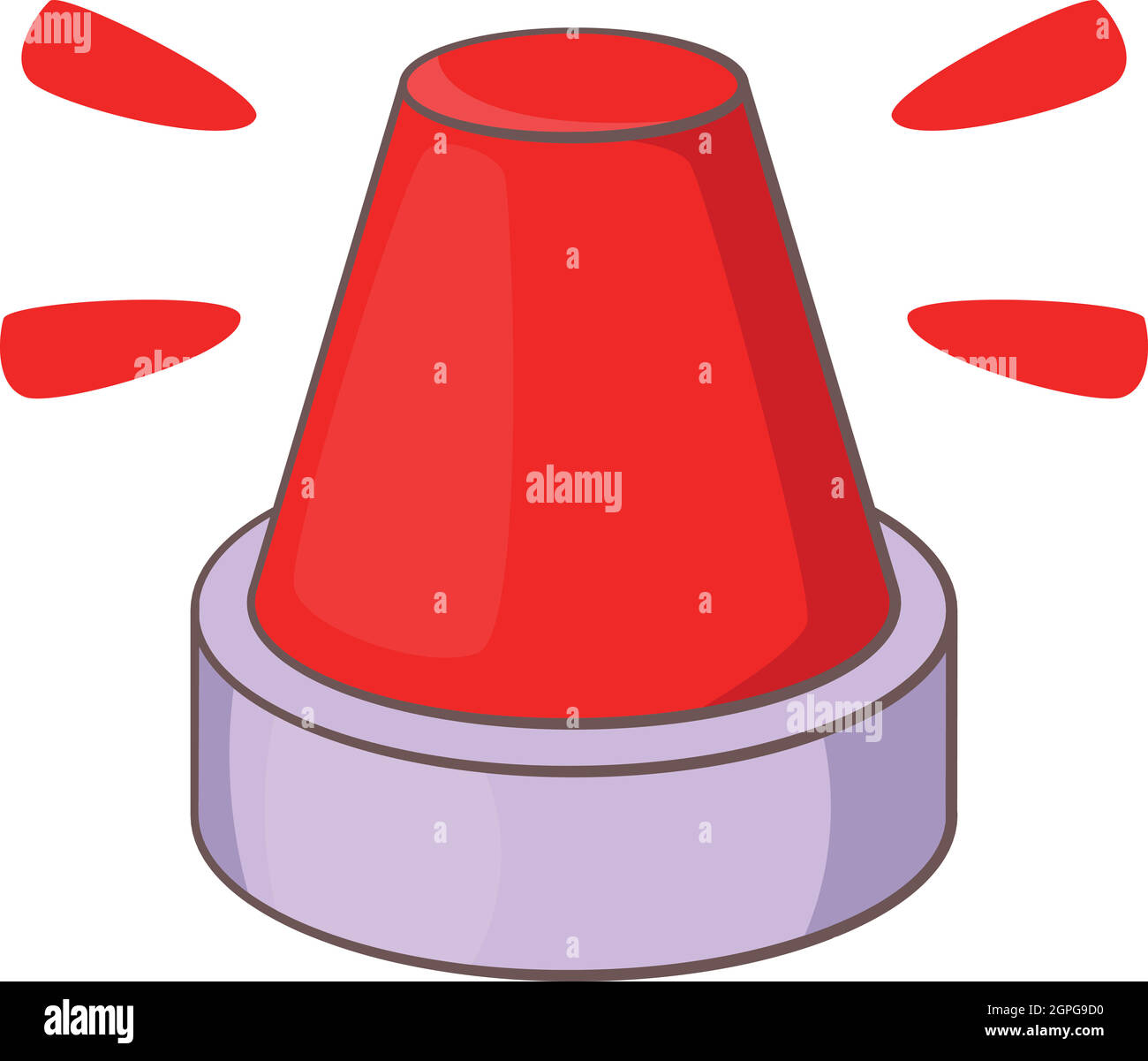 Siren icon, cartoon style Stock Vector Image & Art - Alamy