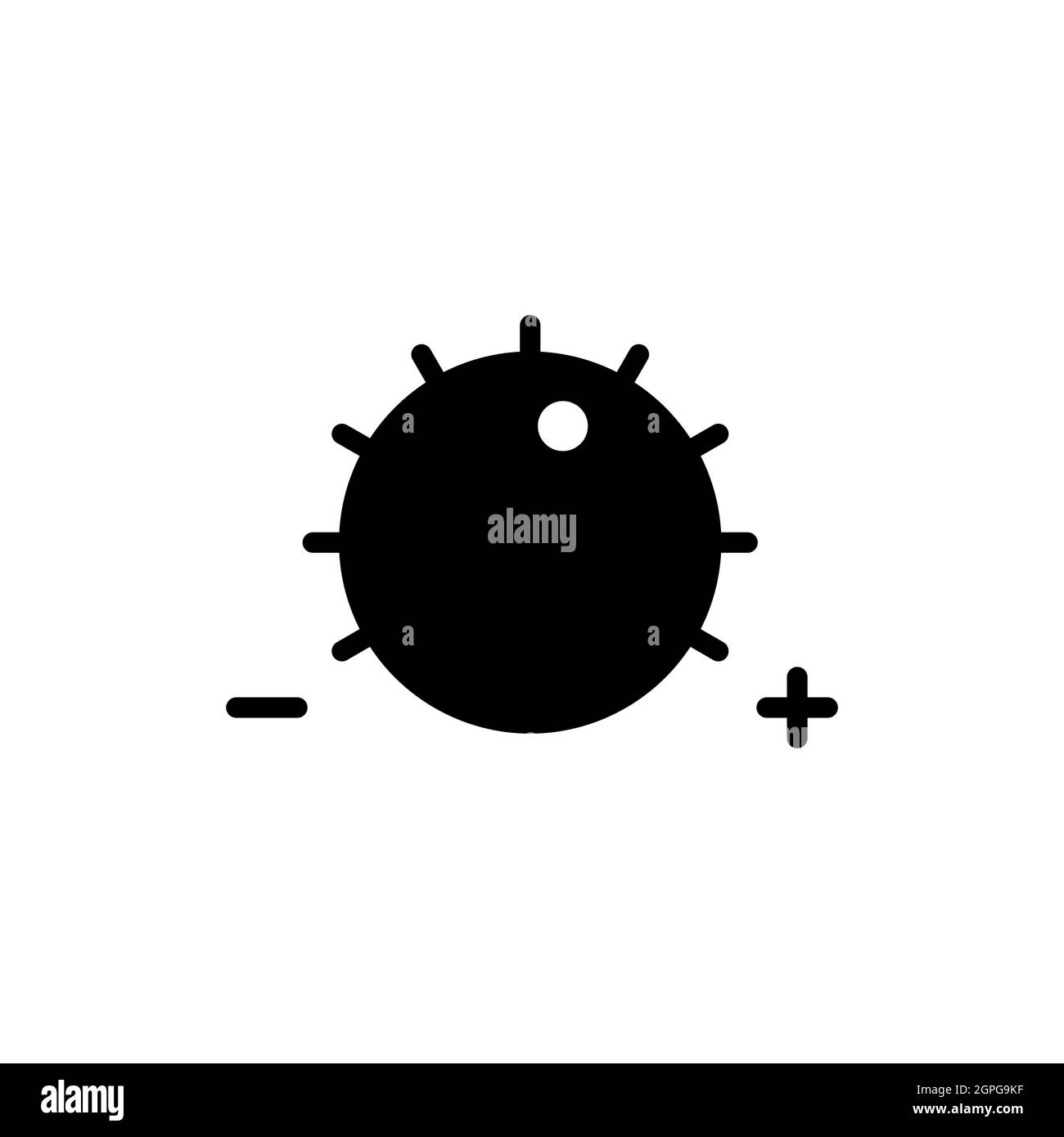 Volume knob vector flat Cut Out Stock Images & Pictures - Alamy