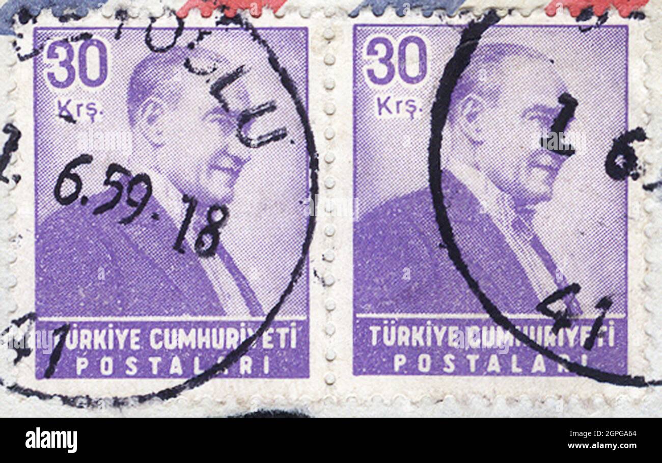 Postage Stamp Turkey High Resolution Stock Photography and Images - Alamy