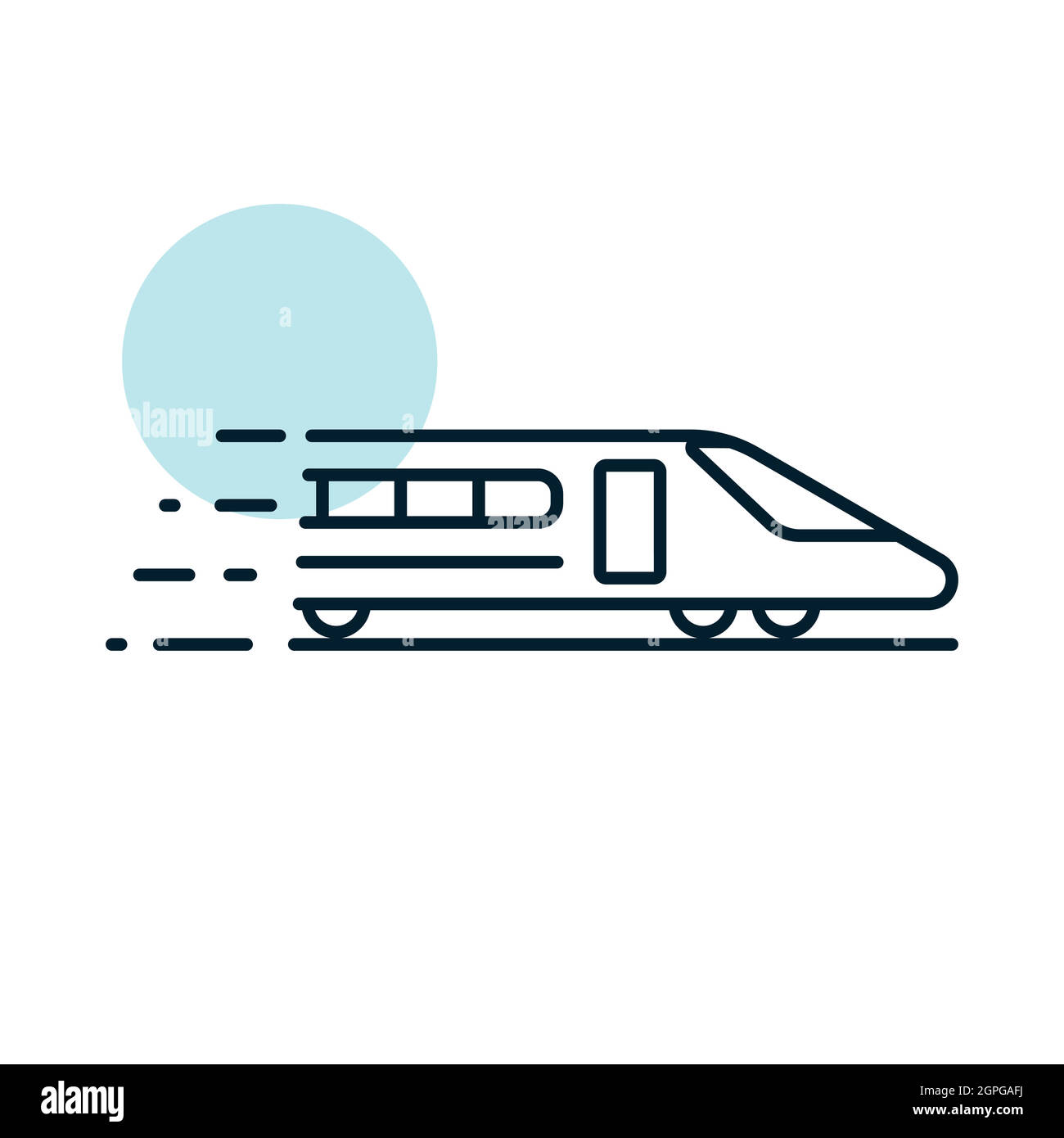 High-speed passenger train flat vector icon Stock Vector Image & Art ...