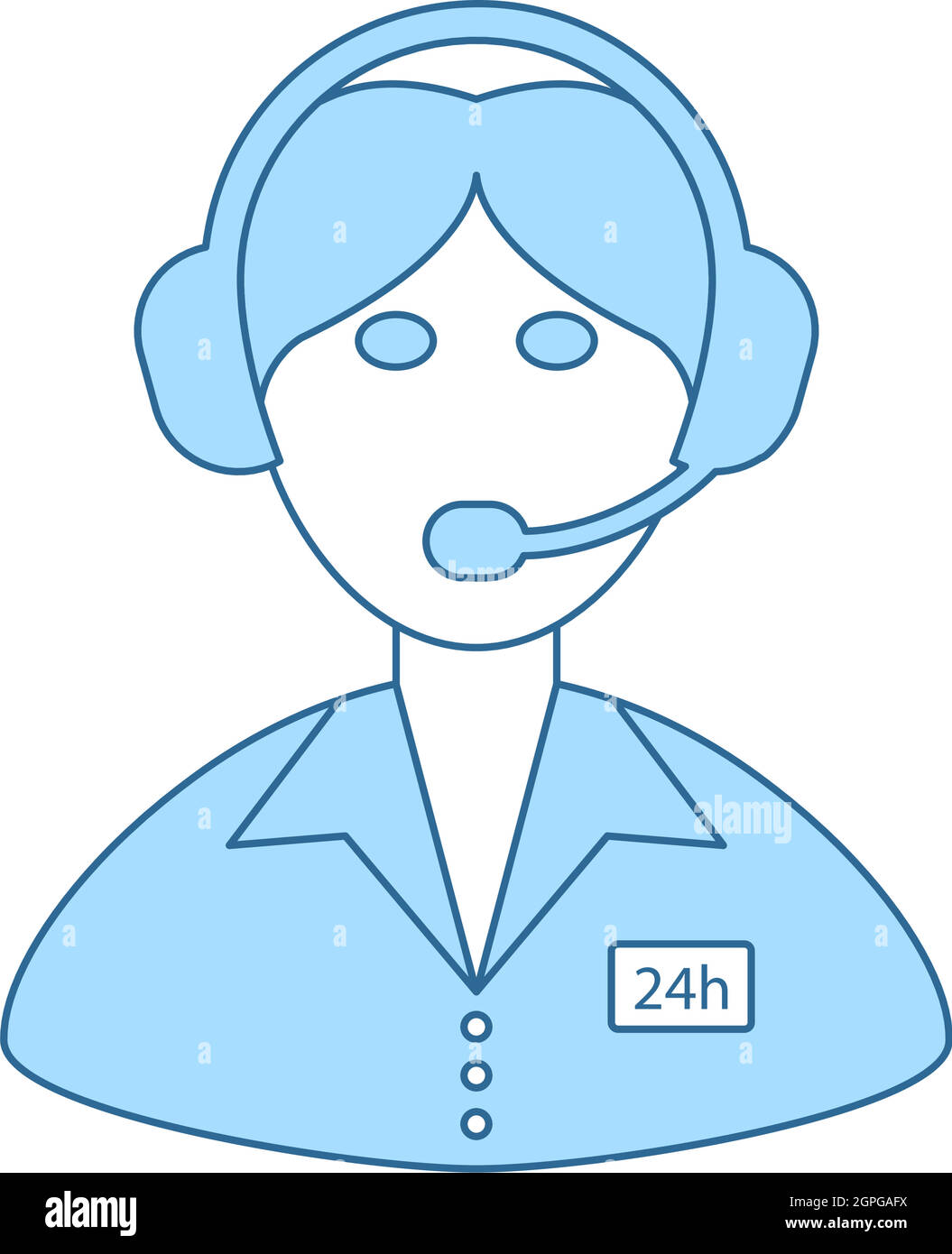 24 Hour Operator Icon Stock Vector Image & Art - Alamy