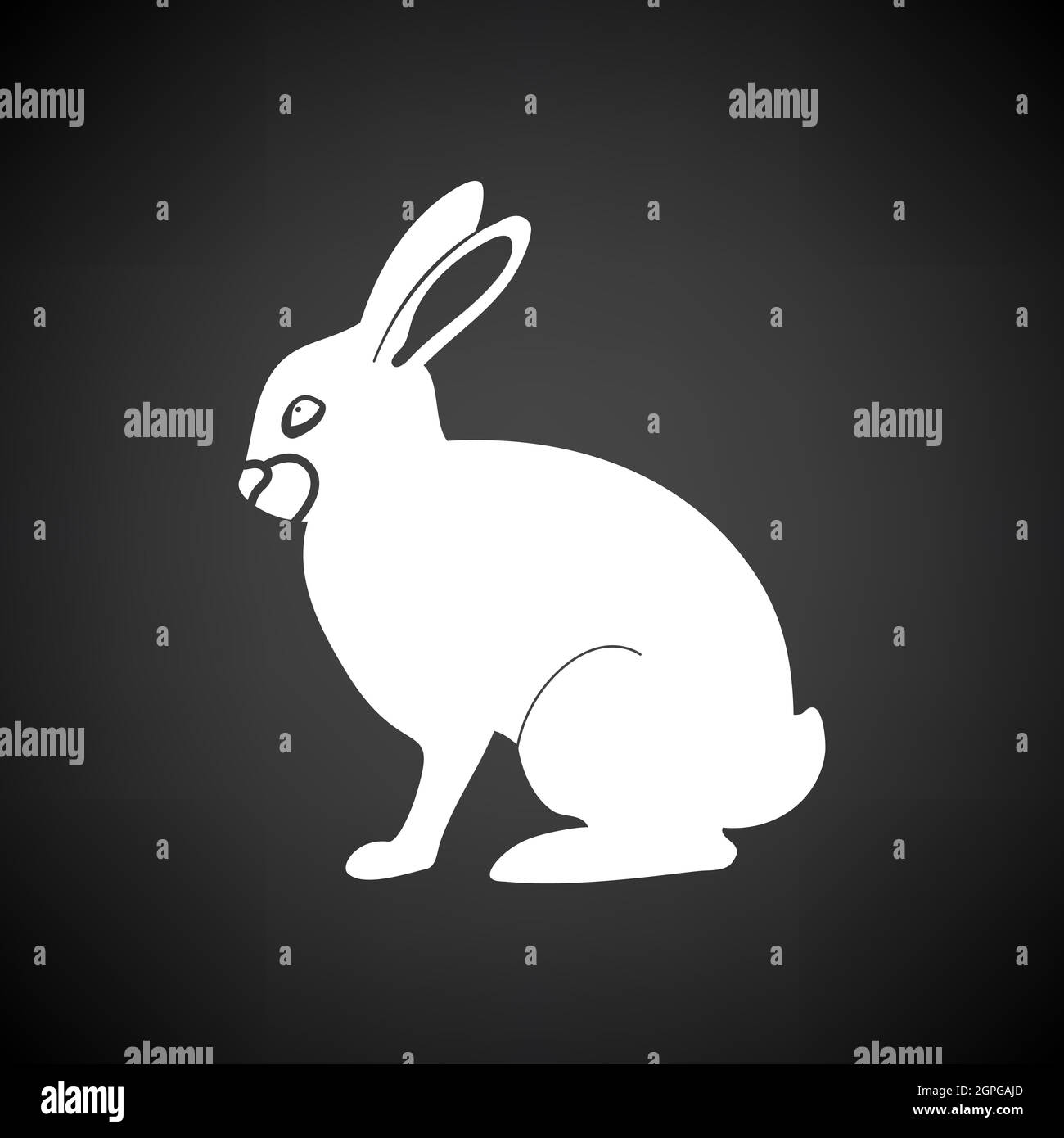 Easter Rabbit Icon Stock Vector Image & Art - Alamy