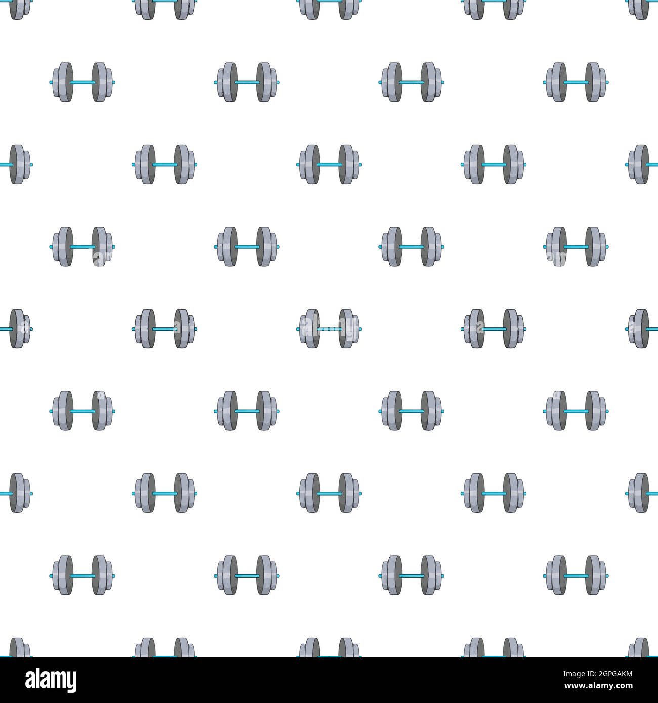 Dumbbell pattern, cartoon style Stock Vector Image & Art - Alamy