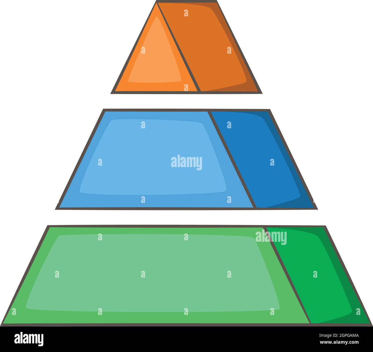 Pyramid hierarchy chart Stock Vector Images - Alamy