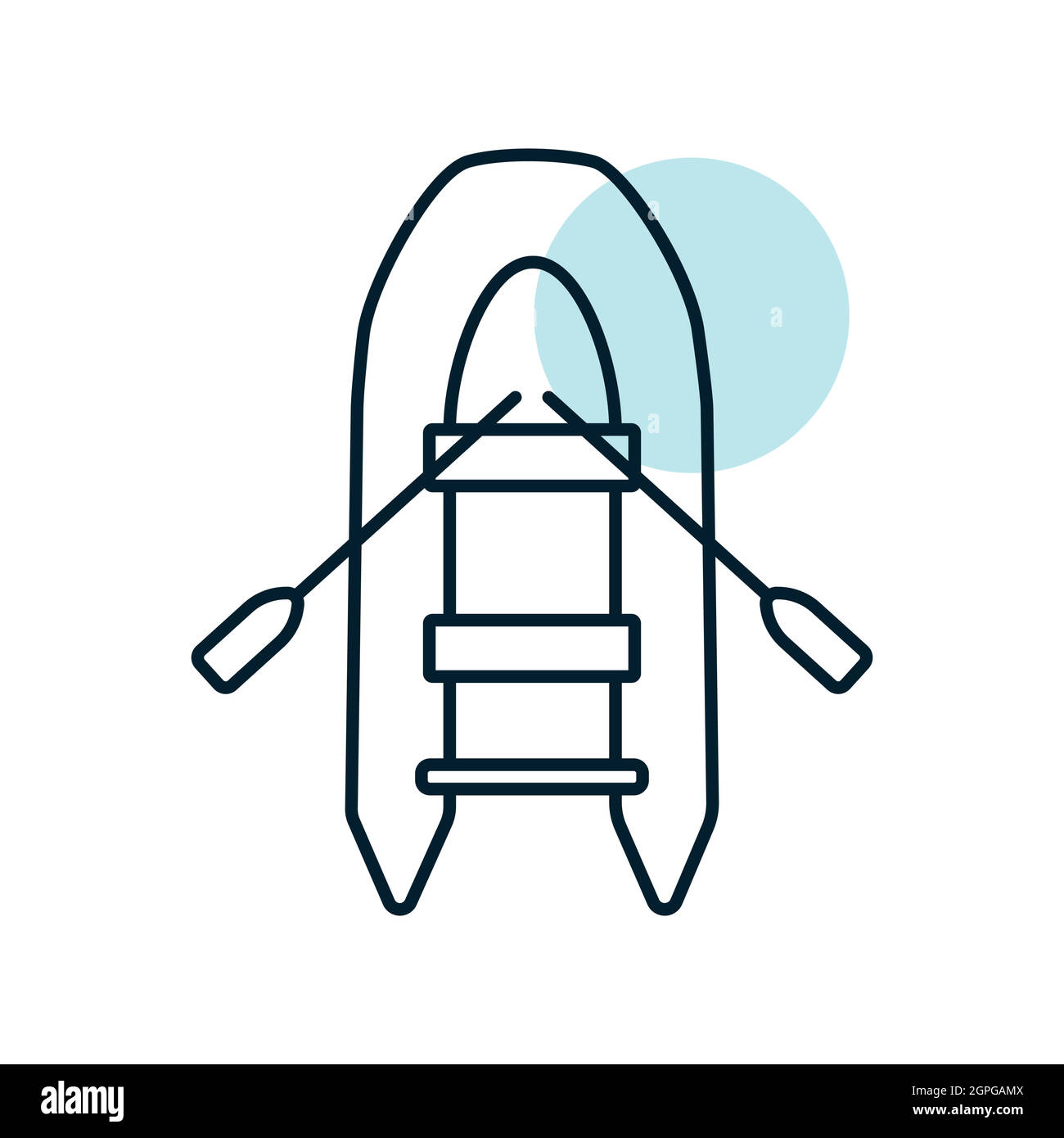 Inflatable rubber boat flat vector icon Stock Vector Image & Art - Alamy