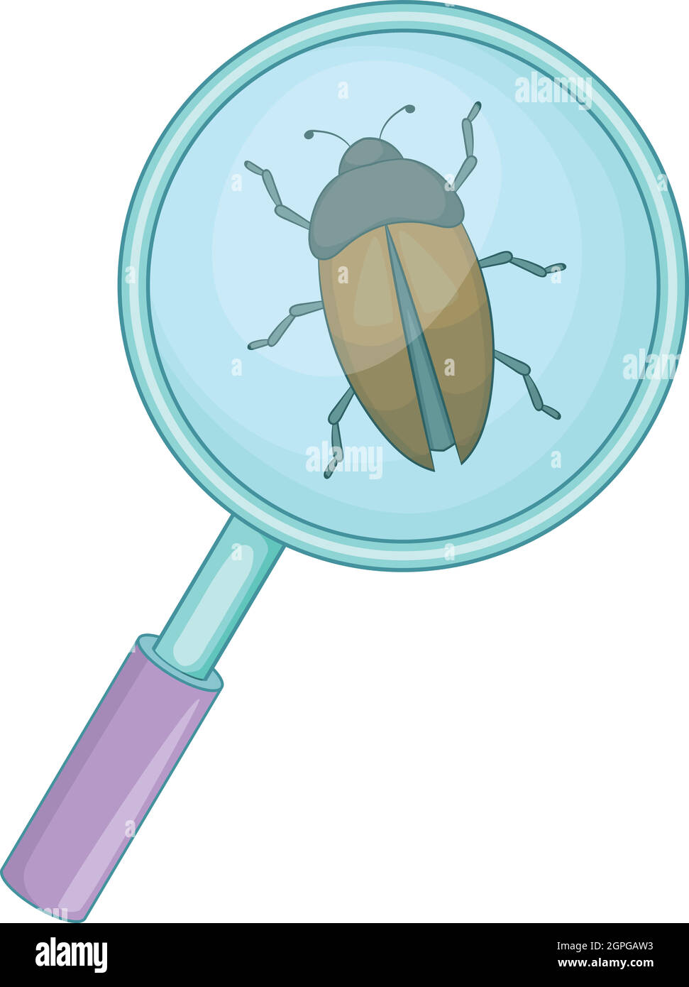 Magnifying glass icon, cartoon style Stock Vector Image & Art - Alamy