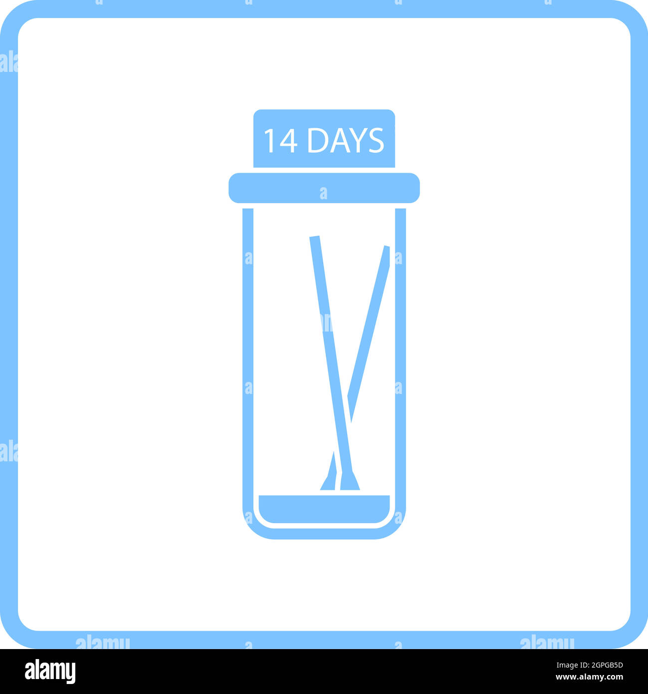 Blood test sample positive Stock Vector Images - Alamy