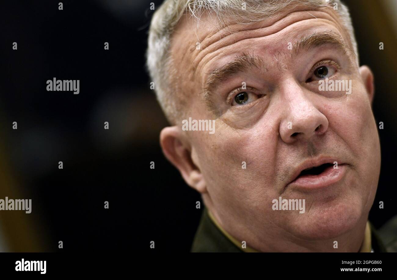 Marine Corps Gen. Kenneth F. McKenzie, commander of US Central Command ...