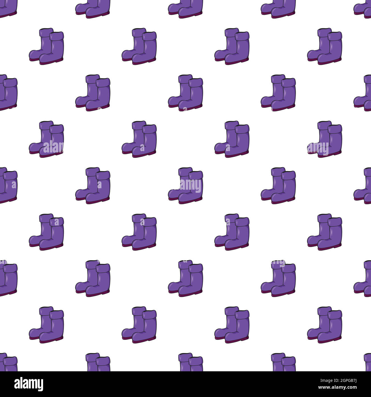 Rubber boots pattern, cartoon style Stock Vector Image & Art - Alamy