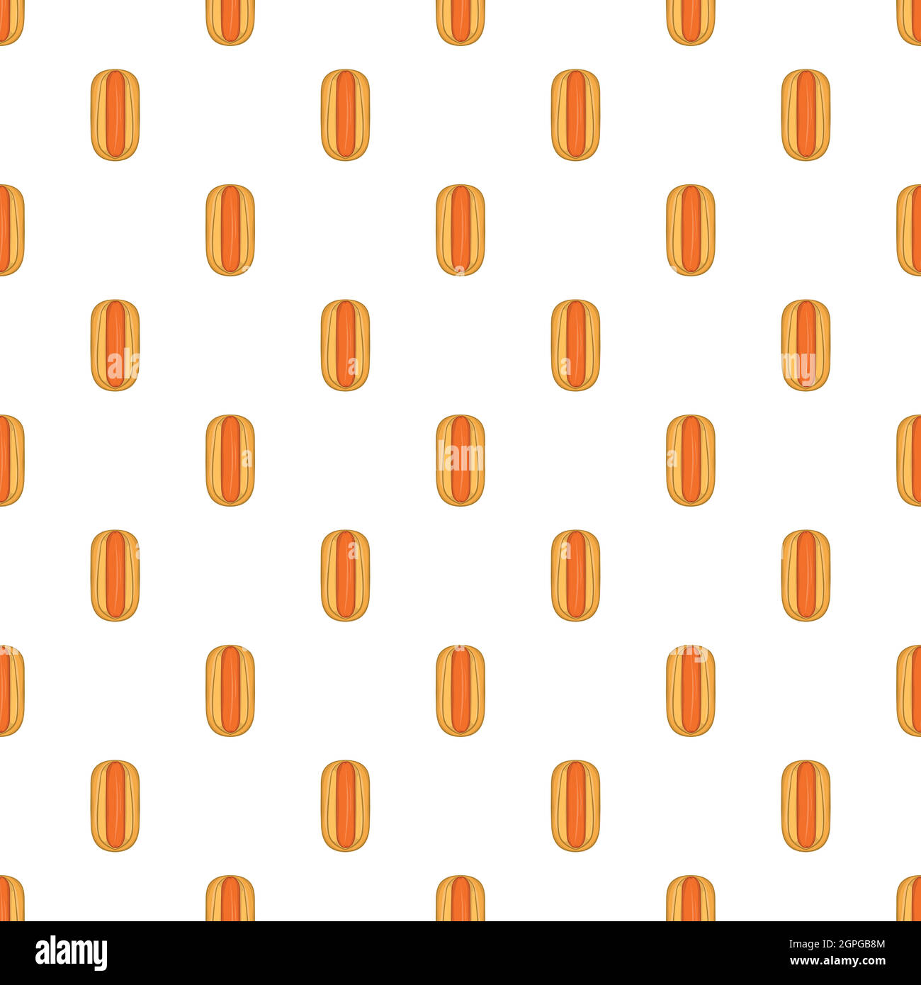 Hot dog pattern, cartoon style Stock Vector Image & Art - Alamy