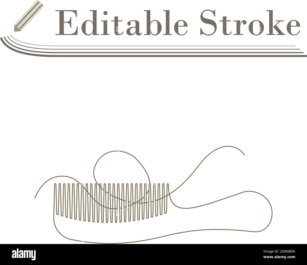 Styling hair Stock Vector Images - Alamy