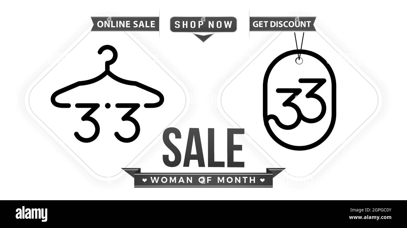 Tag sale banner Black and White Stock Photos & Images - Alamy