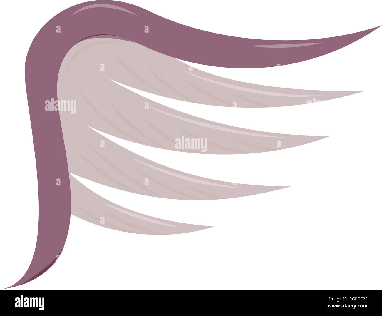 Bird wing icon, cartoon style Stock Vector Image & Art - Alamy