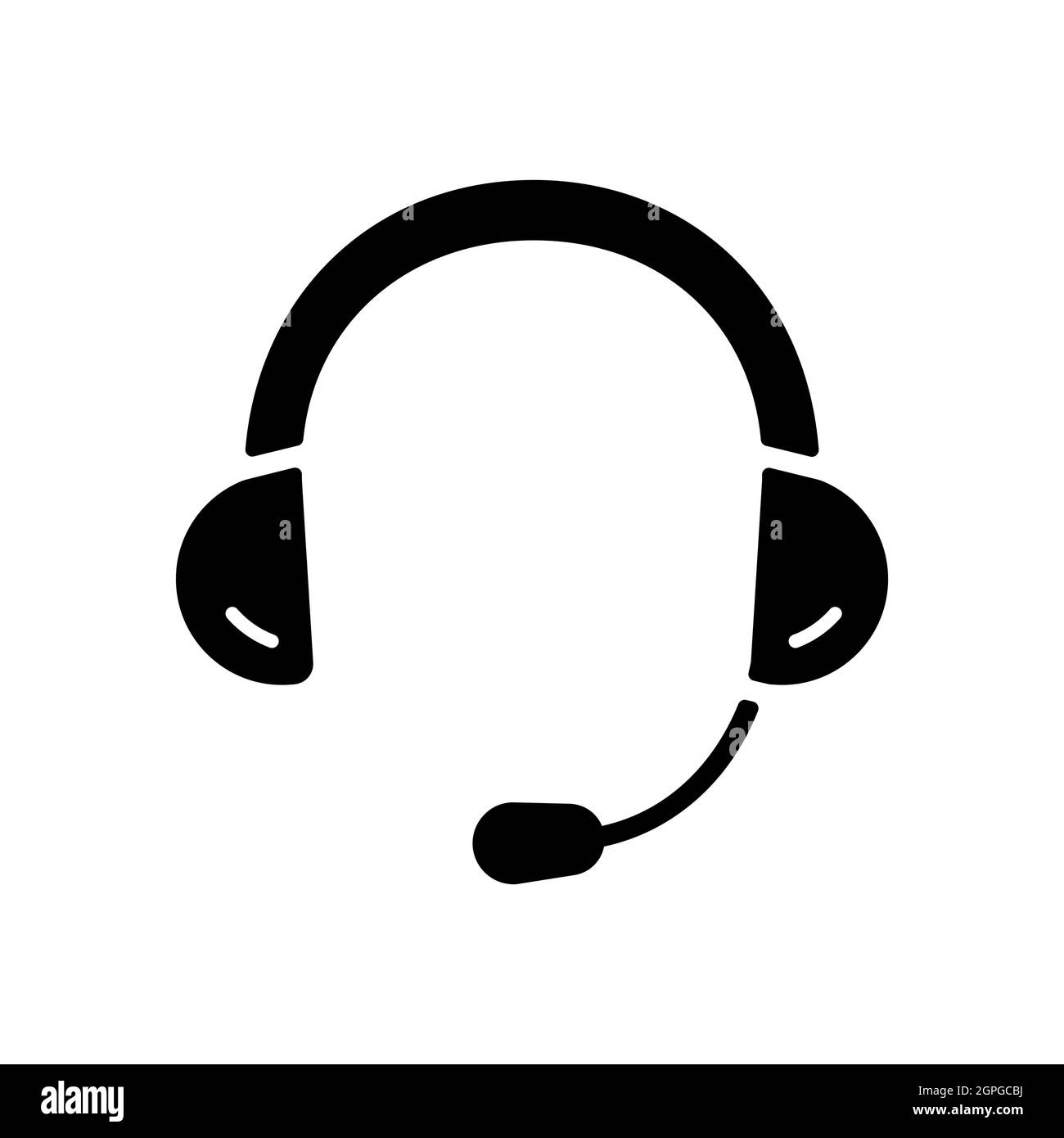 Headset microphone Stock Vector Images - Alamy