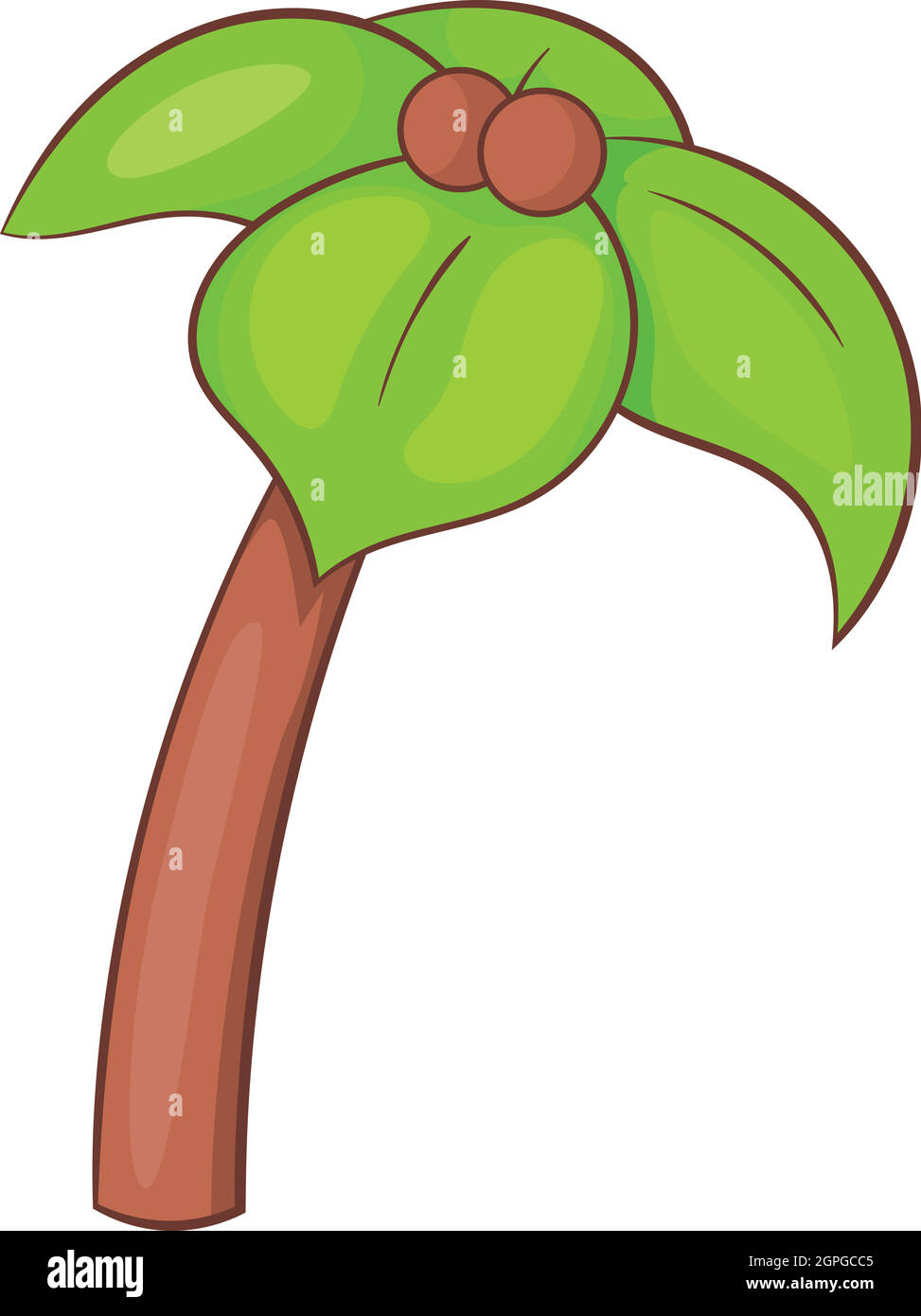 Palm icon cartoon style Stock Vector Images - Alamy