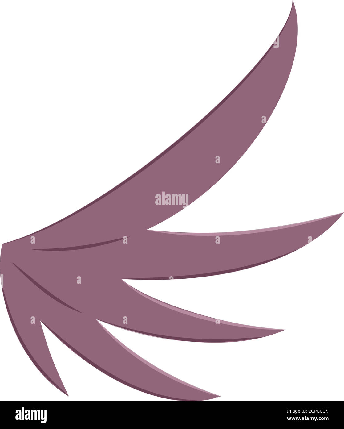 Bird wing icon, cartoon style Stock Vector Image & Art - Alamy