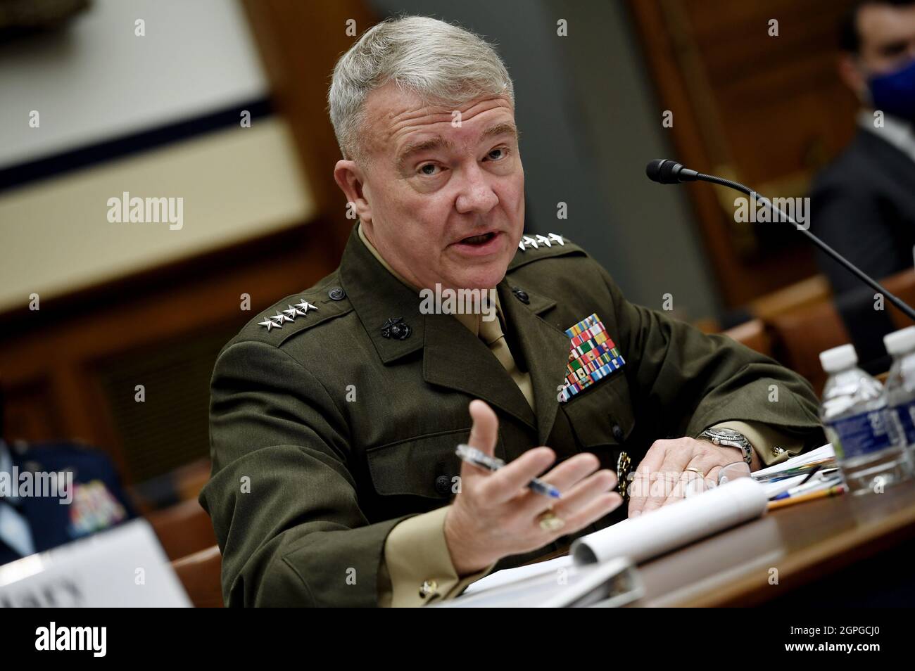 Marine Corps Gen. Kenneth F. McKenzie, commander of US Central Command ...