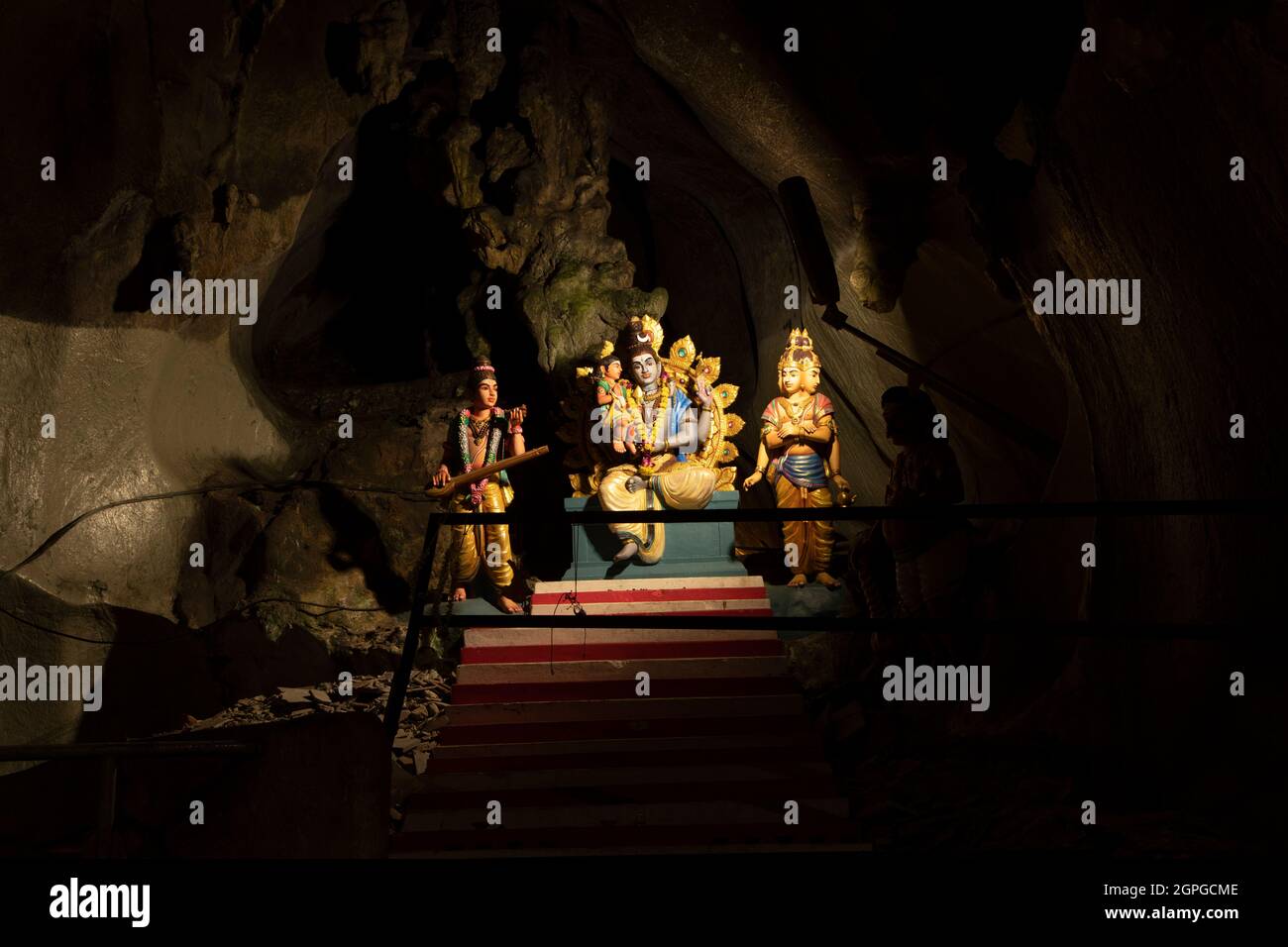 Representation of Hindu gods, inside the Batu Caves, famous place of ...