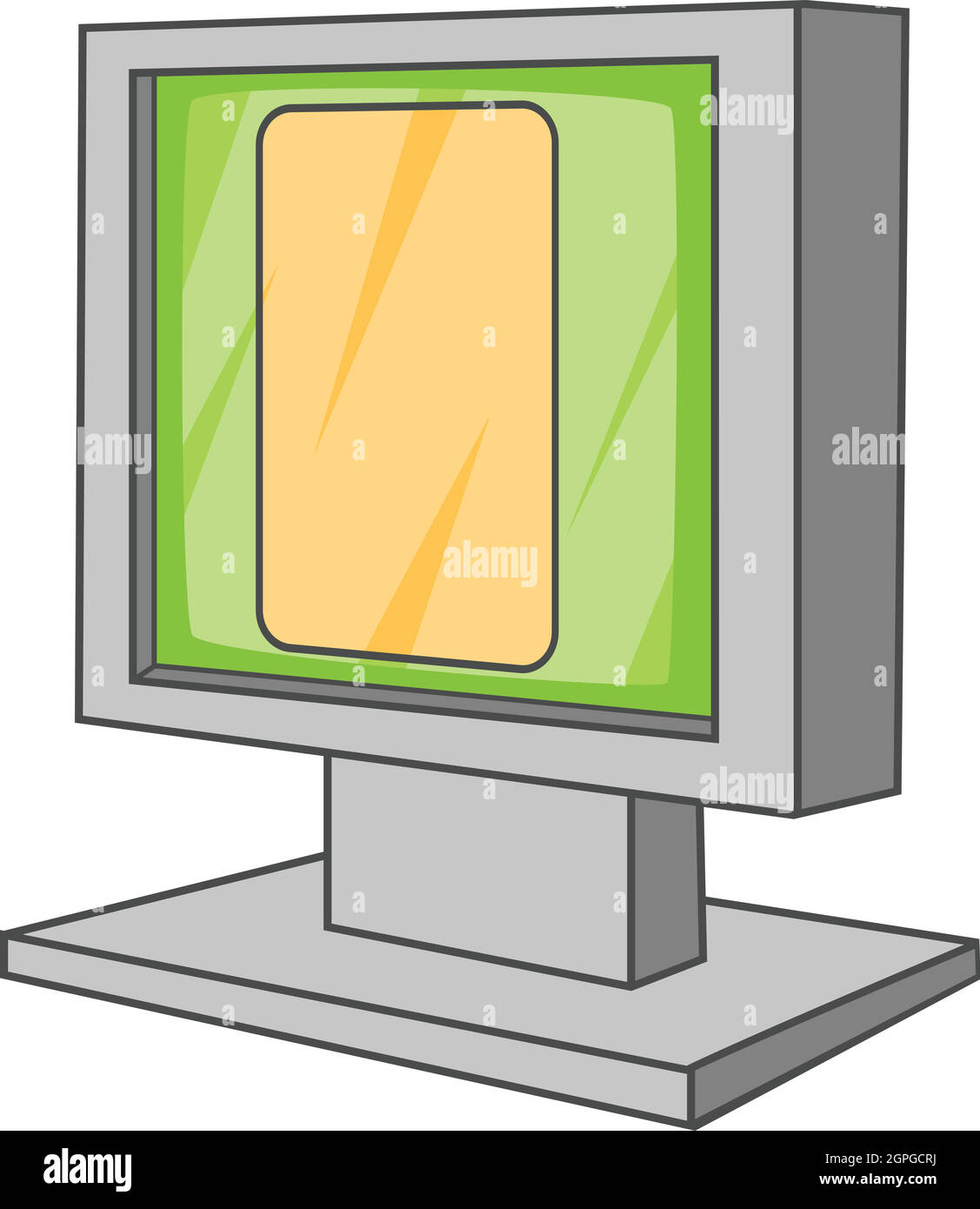 Monitor icon, cartoon style Stock Vector Image & Art - Alamy