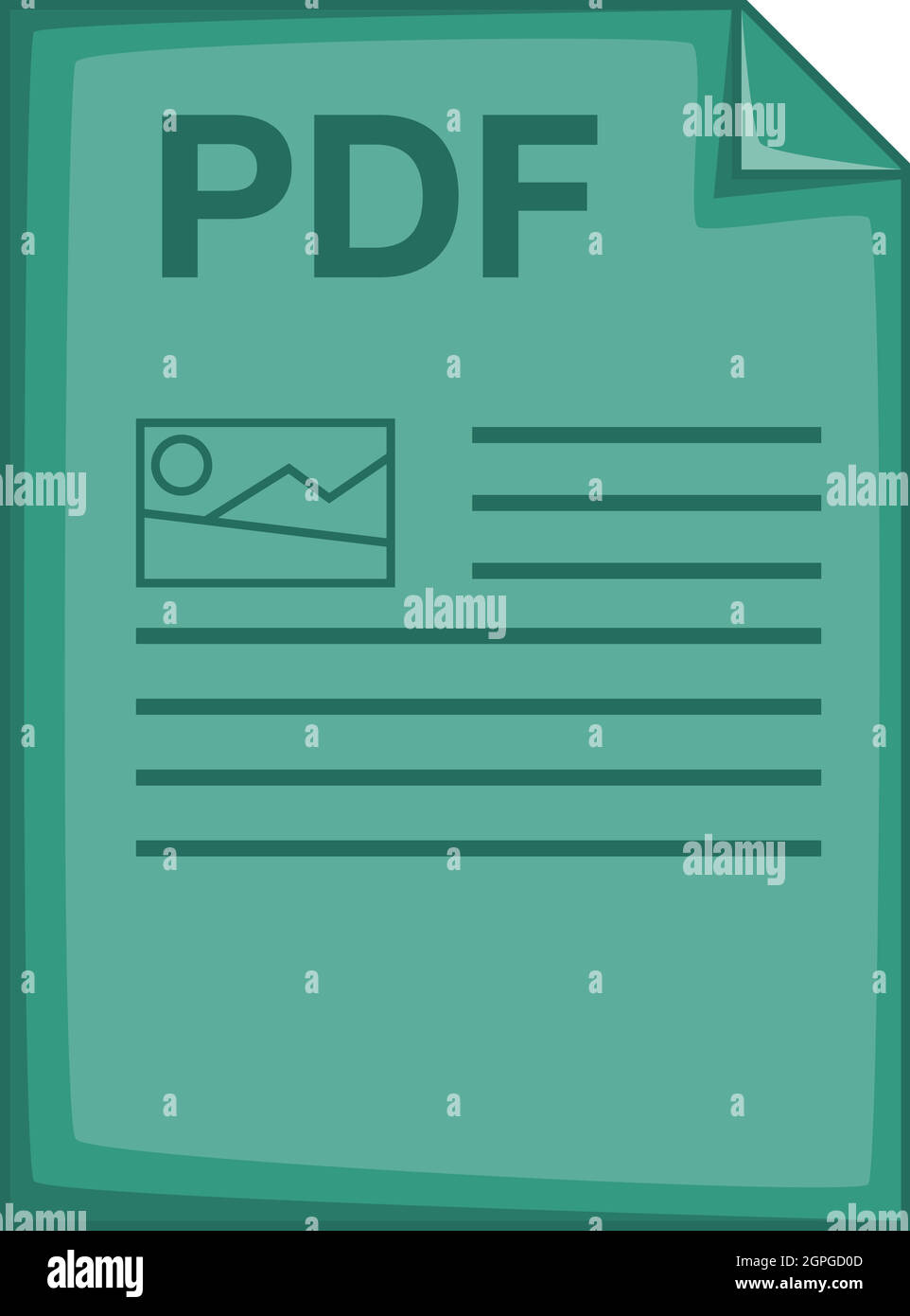 PDF file icon, cartoon style Stock Vector Image & Art - Alamy