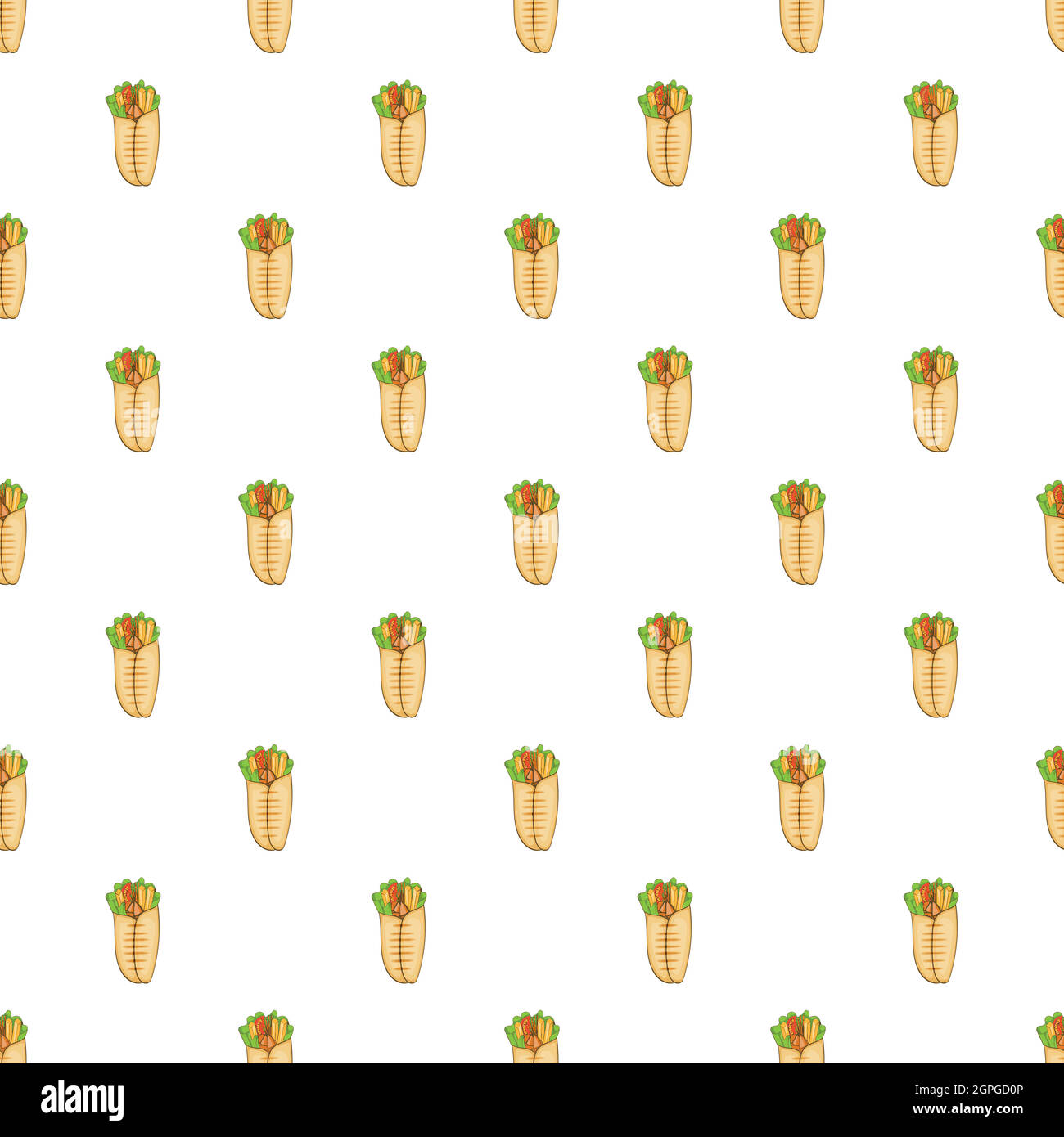 Shawarma, pattern, cartoon style Stock Vector Image & Art - Alamy
