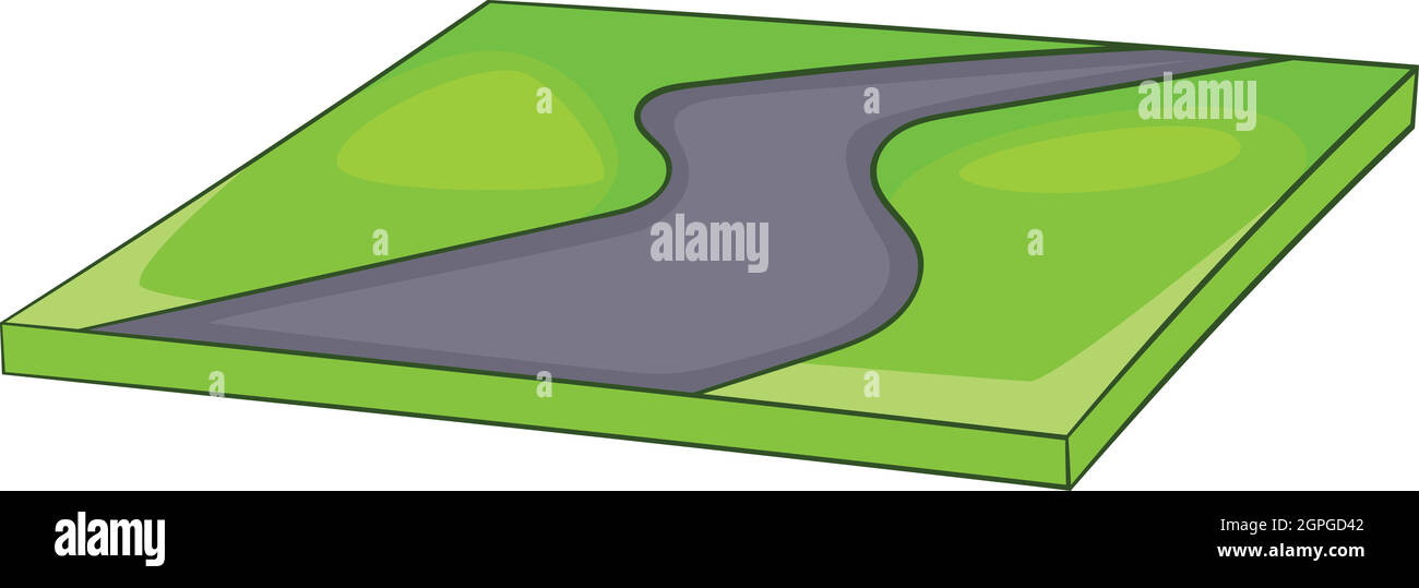 Road icon, cartoon style Stock Vector Image & Art - Alamy