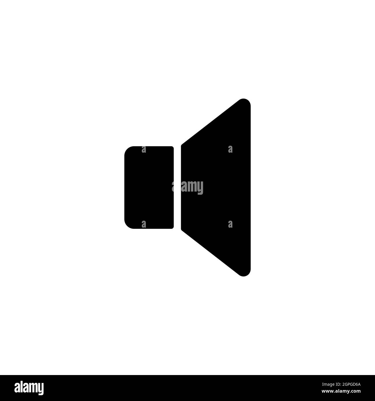 Mute speaker sound icon sign Cut Out Stock Images & Pictures - Alamy