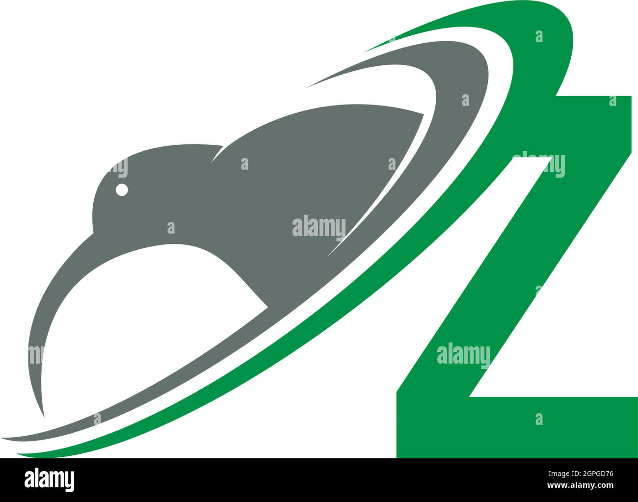 Letter z feather logo Stock Vector Images - Alamy
