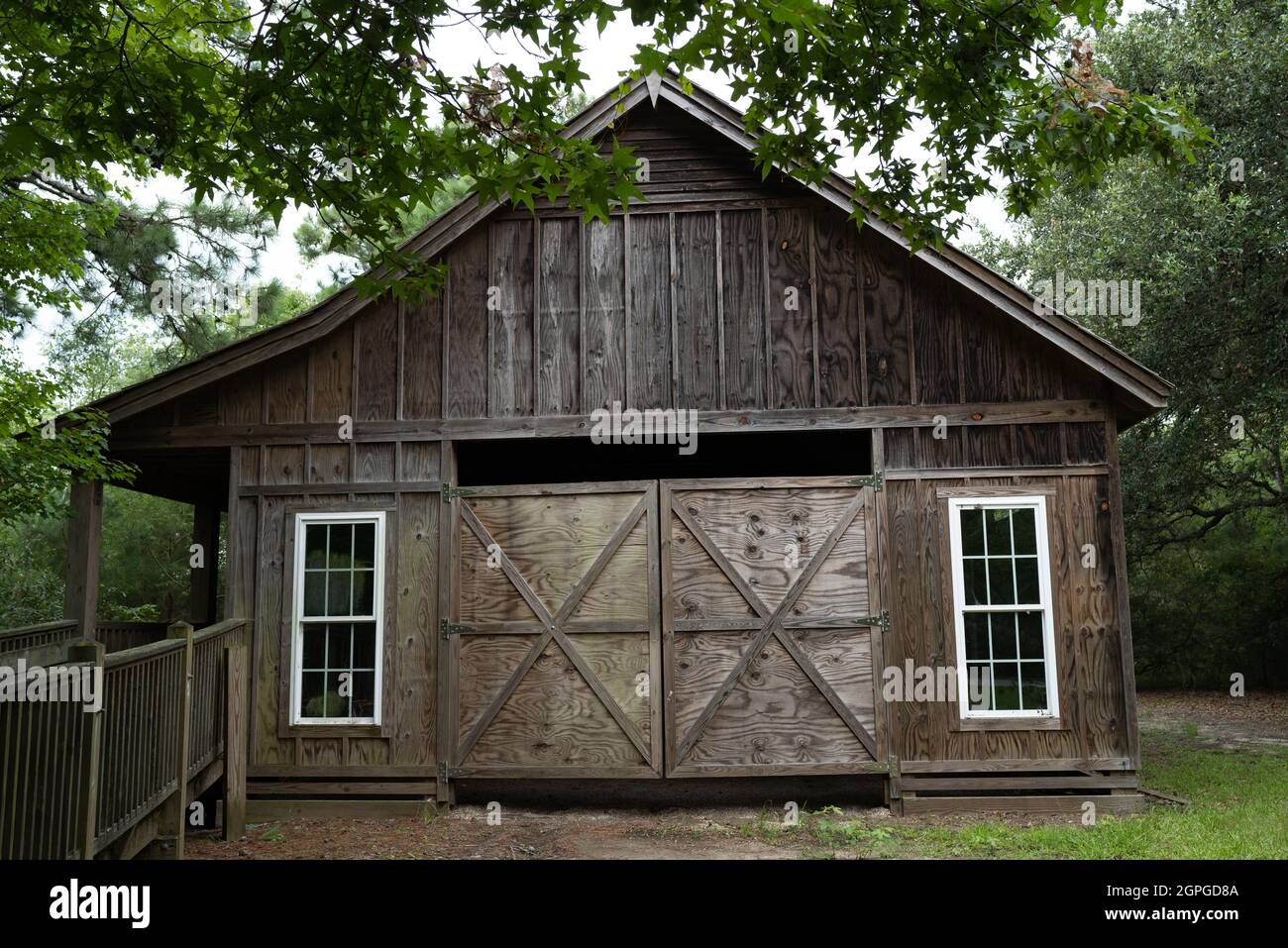 Photo of an old wooden barn in historic Corolla Village in the Ourt ...