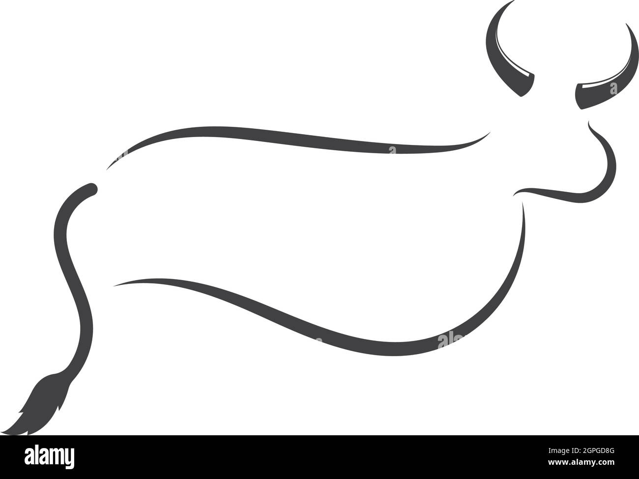 Dairy cow grazing Stock Vector Images - Alamy