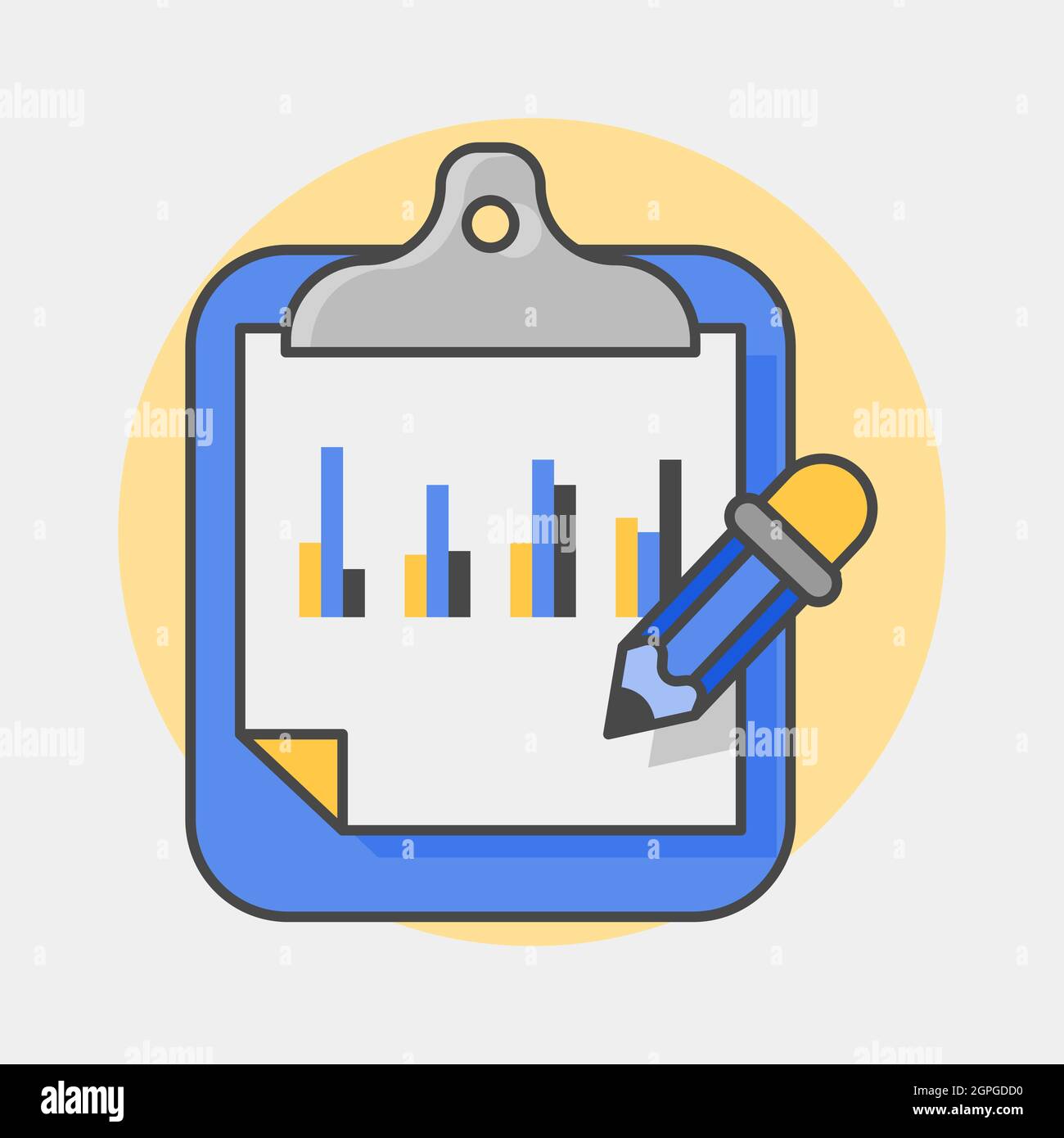 Report stat Stock Vector Images - Alamy