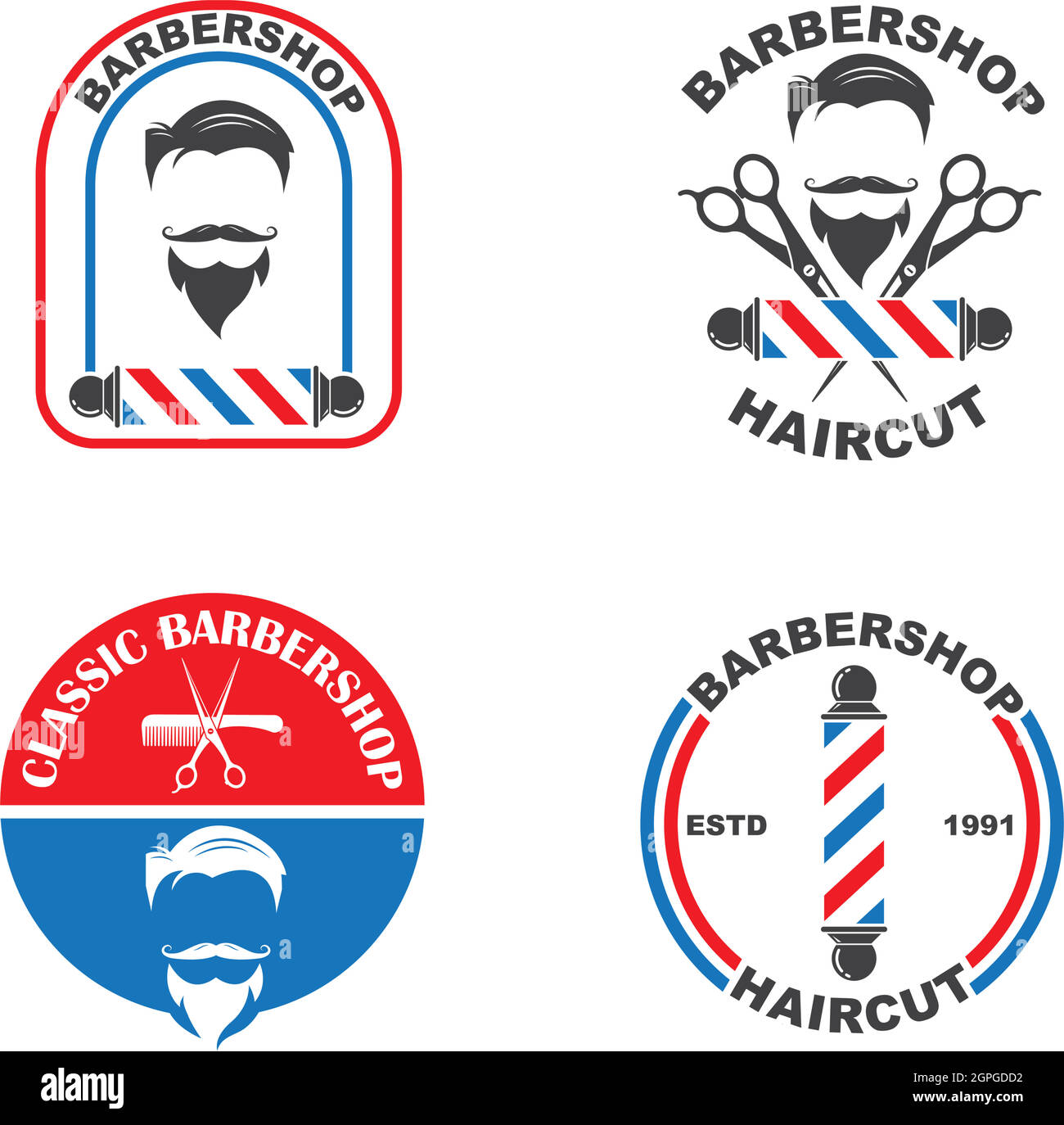 barber shop icon logo vector icon Stock Vector Image & Art - Alamy
