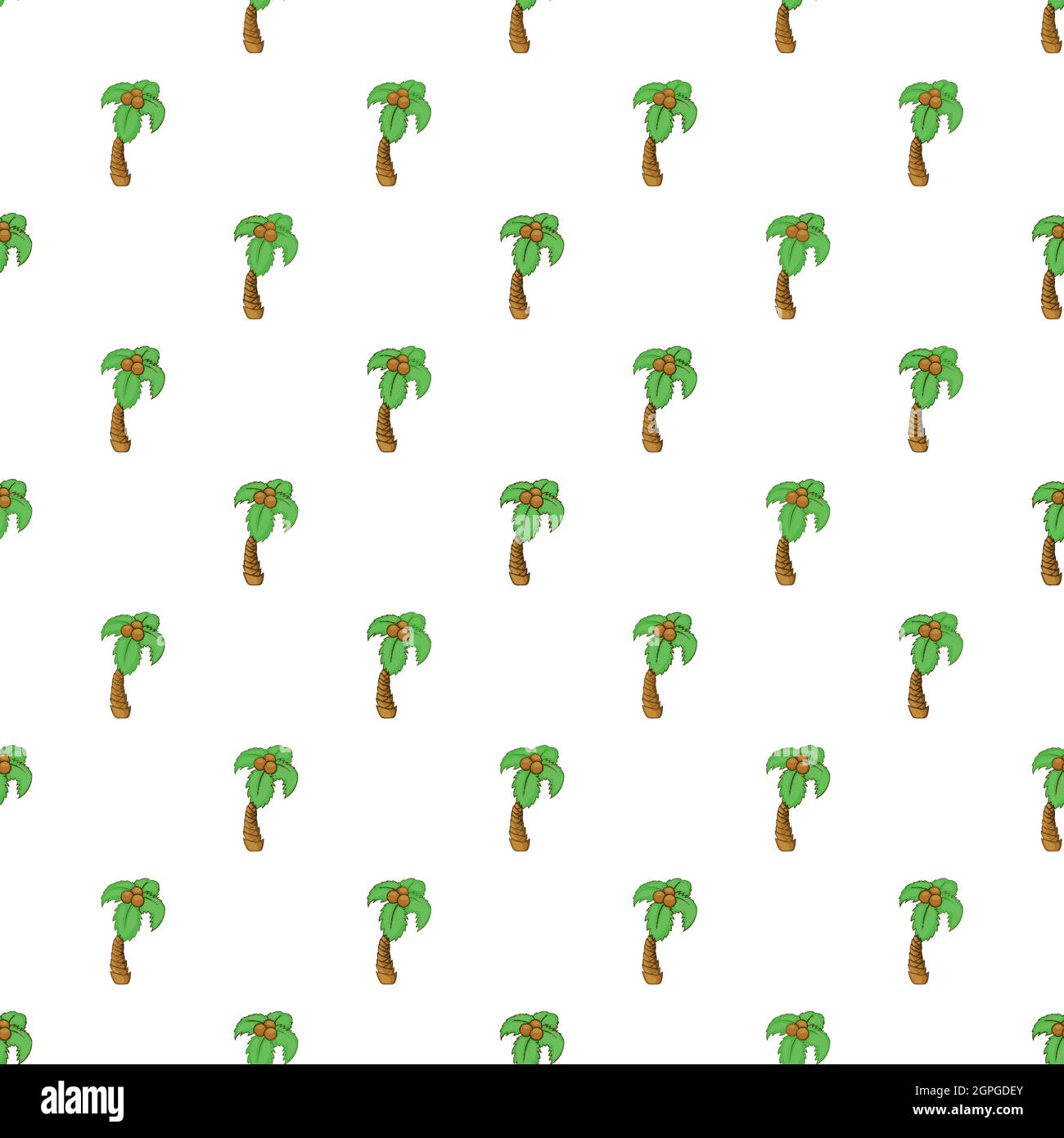 Palm tree pattern, cartoon style Stock Vector Image & Art - Alamy