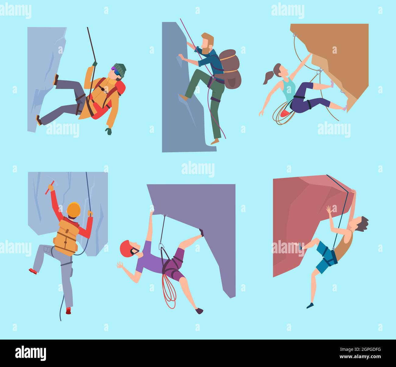 Rock climber cartoon design Stock Vector Images - Alamy