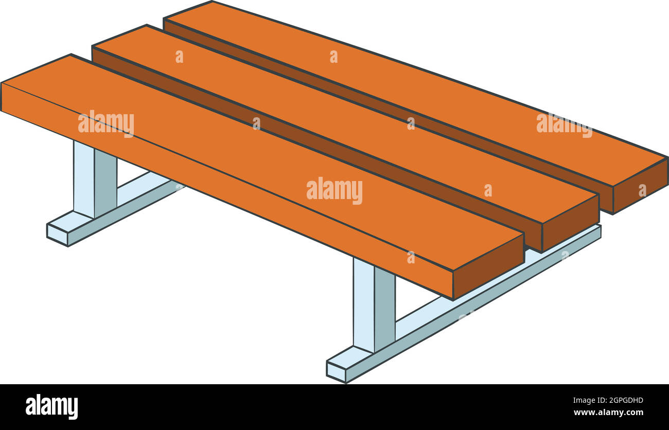 Classic park bench icon Stock Vector Images - Alamy