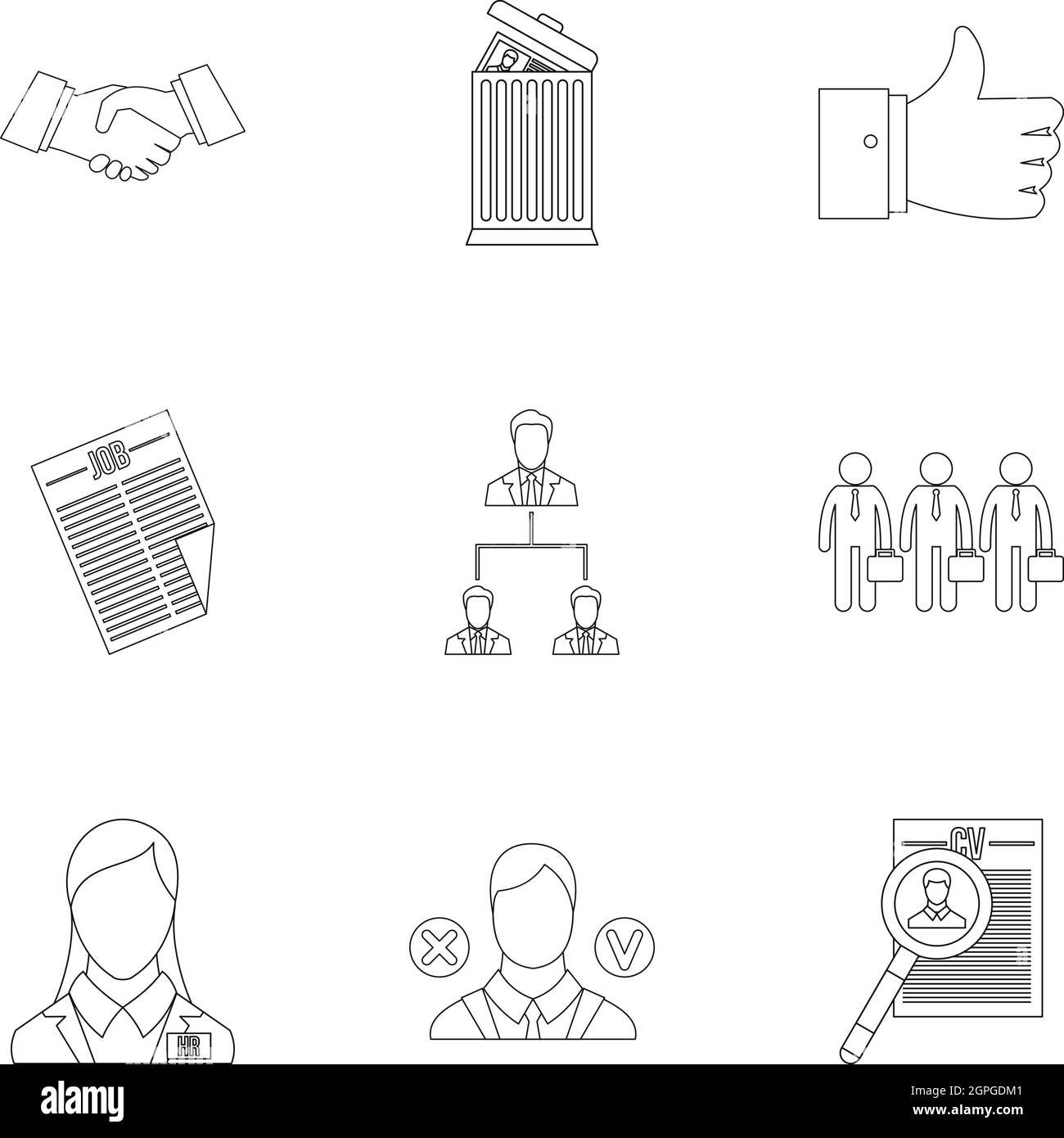 Agency career Stock Vector Images - Alamy